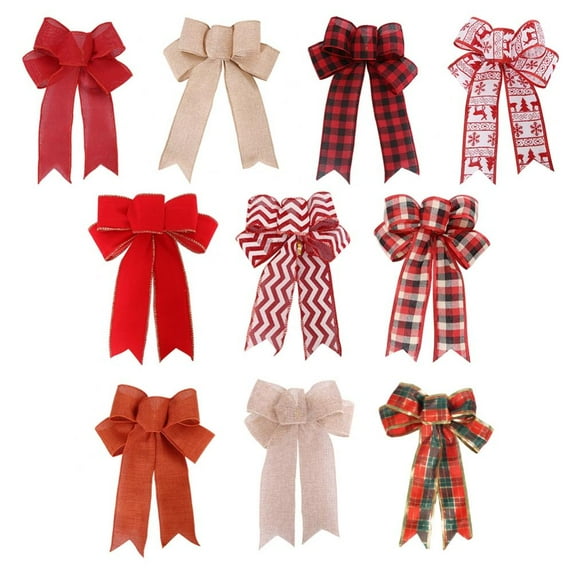 Christmas Tree Topper Bow Bundle, Christmas Tree Topper Bows Handmade ...