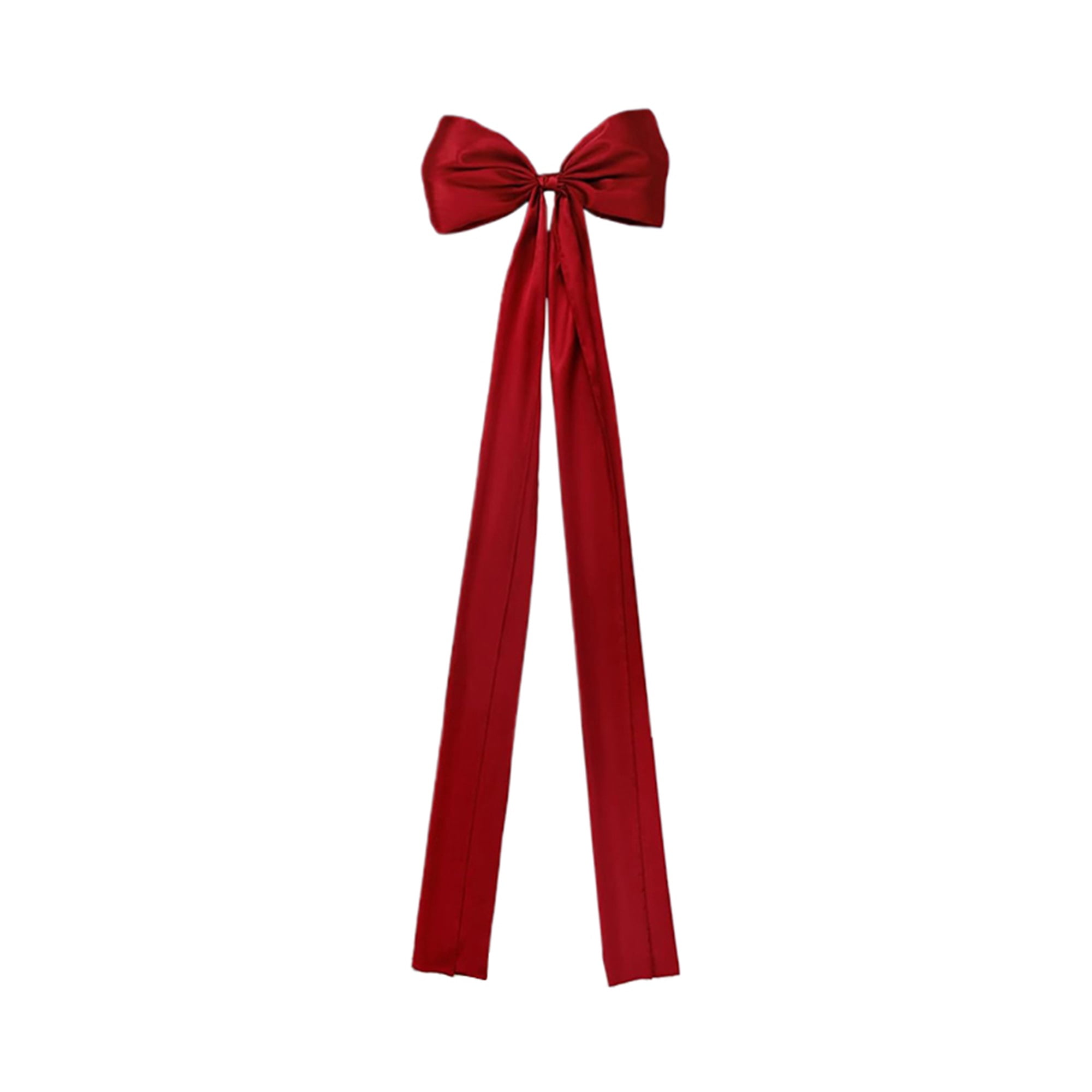 Christmas Tree Topper Bow Long Streamers Tree Topper Bow Red Satin Bows ...