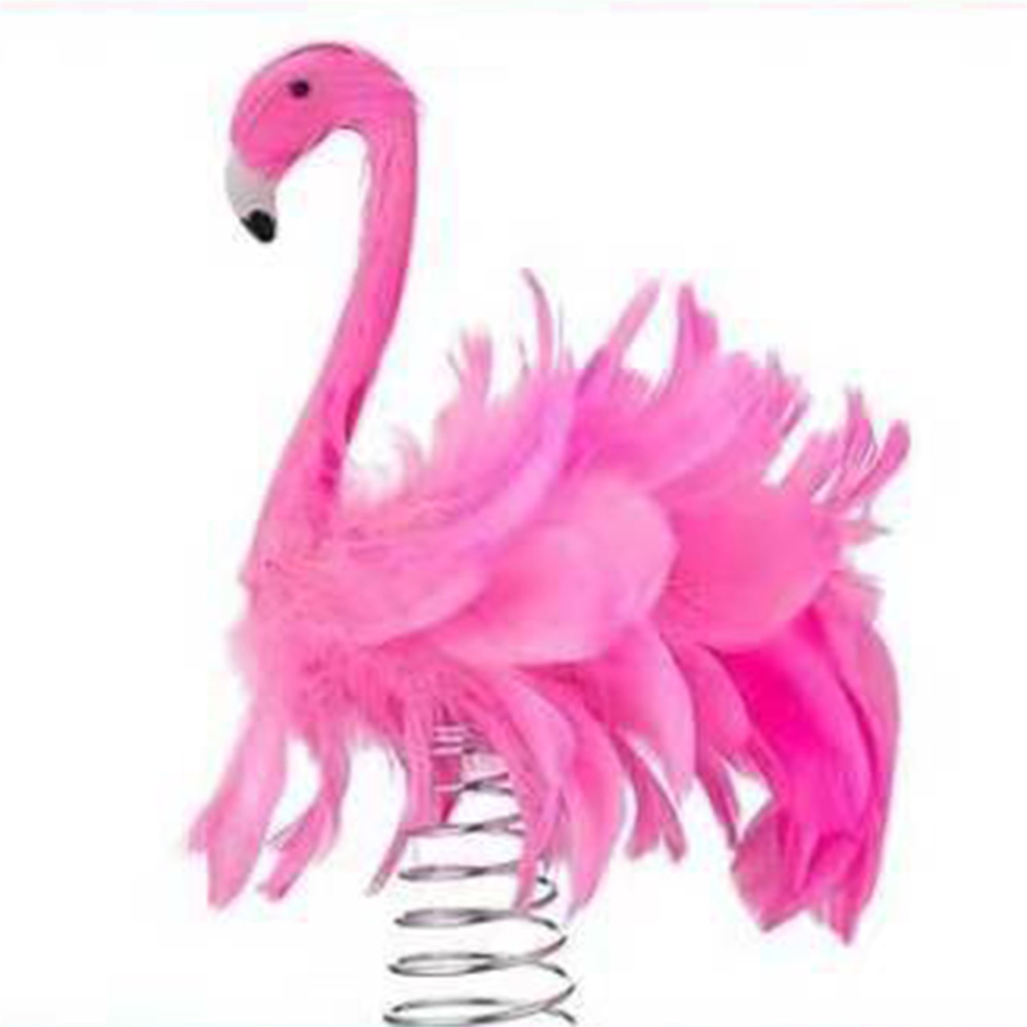 Christmas Tree Topper Elegant Artificial Feathers Flamingo Tree Top ...