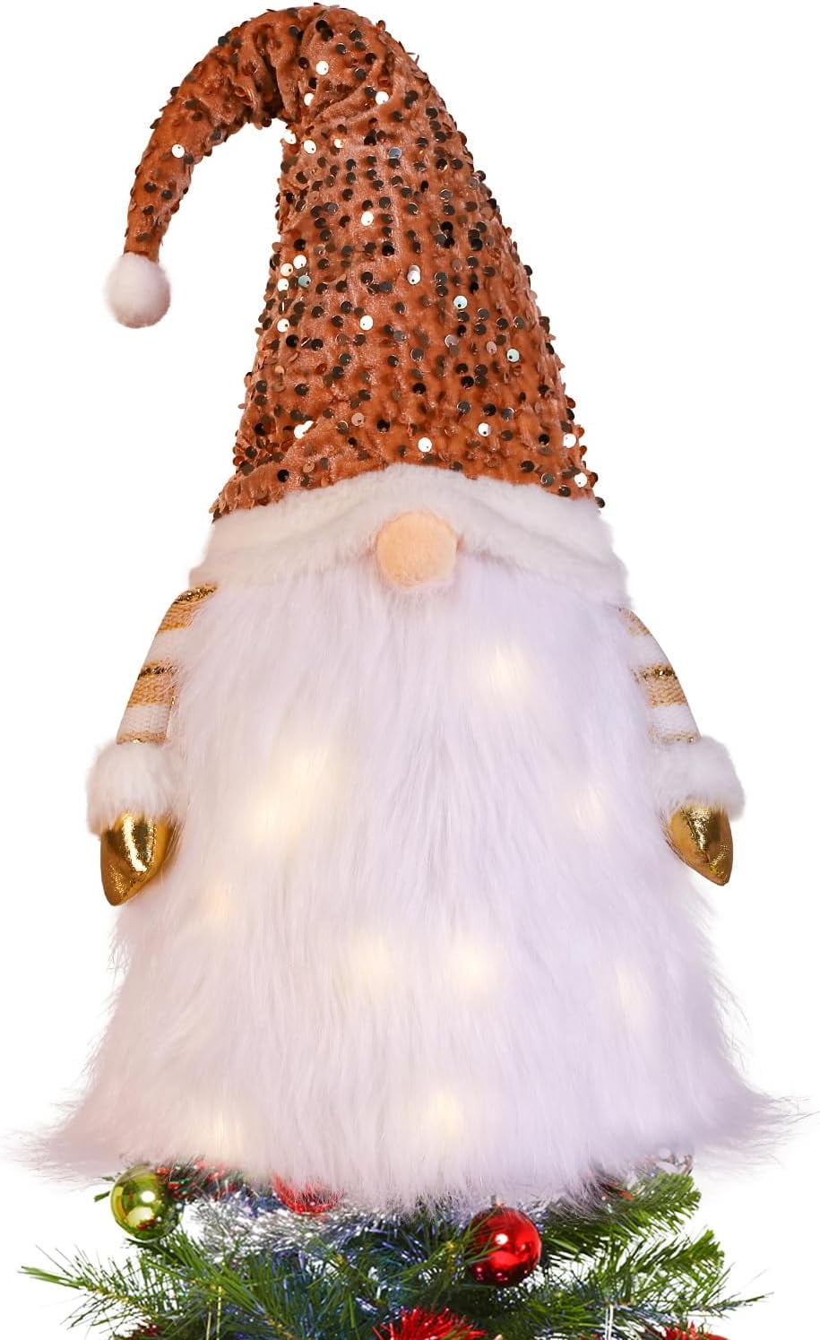 Christmas Tree Topper - Gnome Tree Topper, Hand-Made Countryside ...