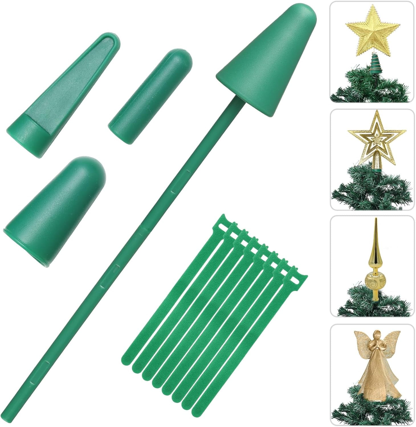 Christmas Tree Topper Holder Stabilizer, 4-Type Green Lightweight Tree ...