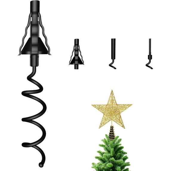Christmas Tree Topper Holder - Twist On Universal Stabilizer with ...