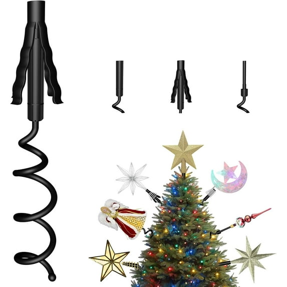 Christmas Tree Topper Holder -Universal Twist On Tree Topper Stabilizer ...