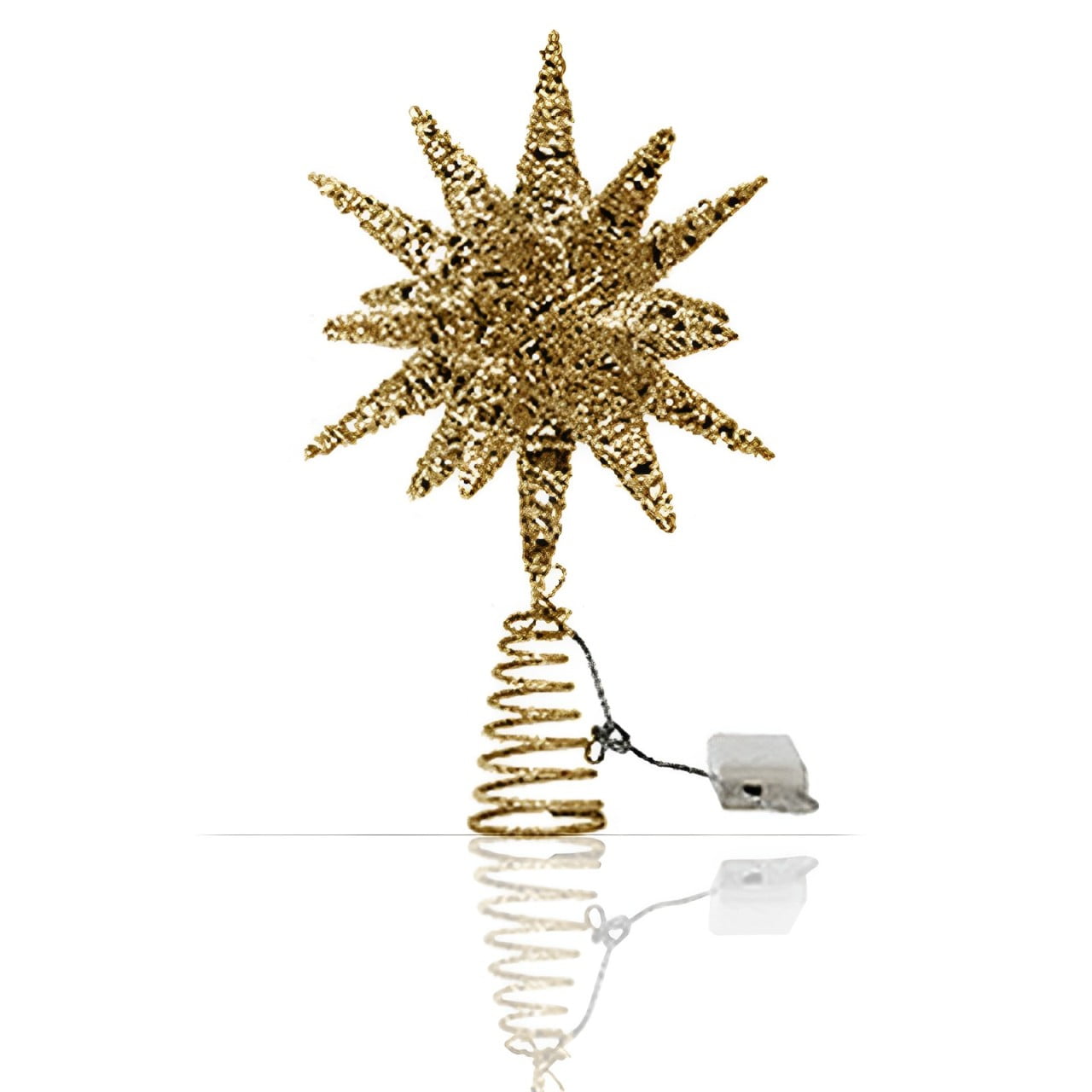 Christmas Tree Topper, LED Lighted Tree Topper, 11.41Inches Double ...