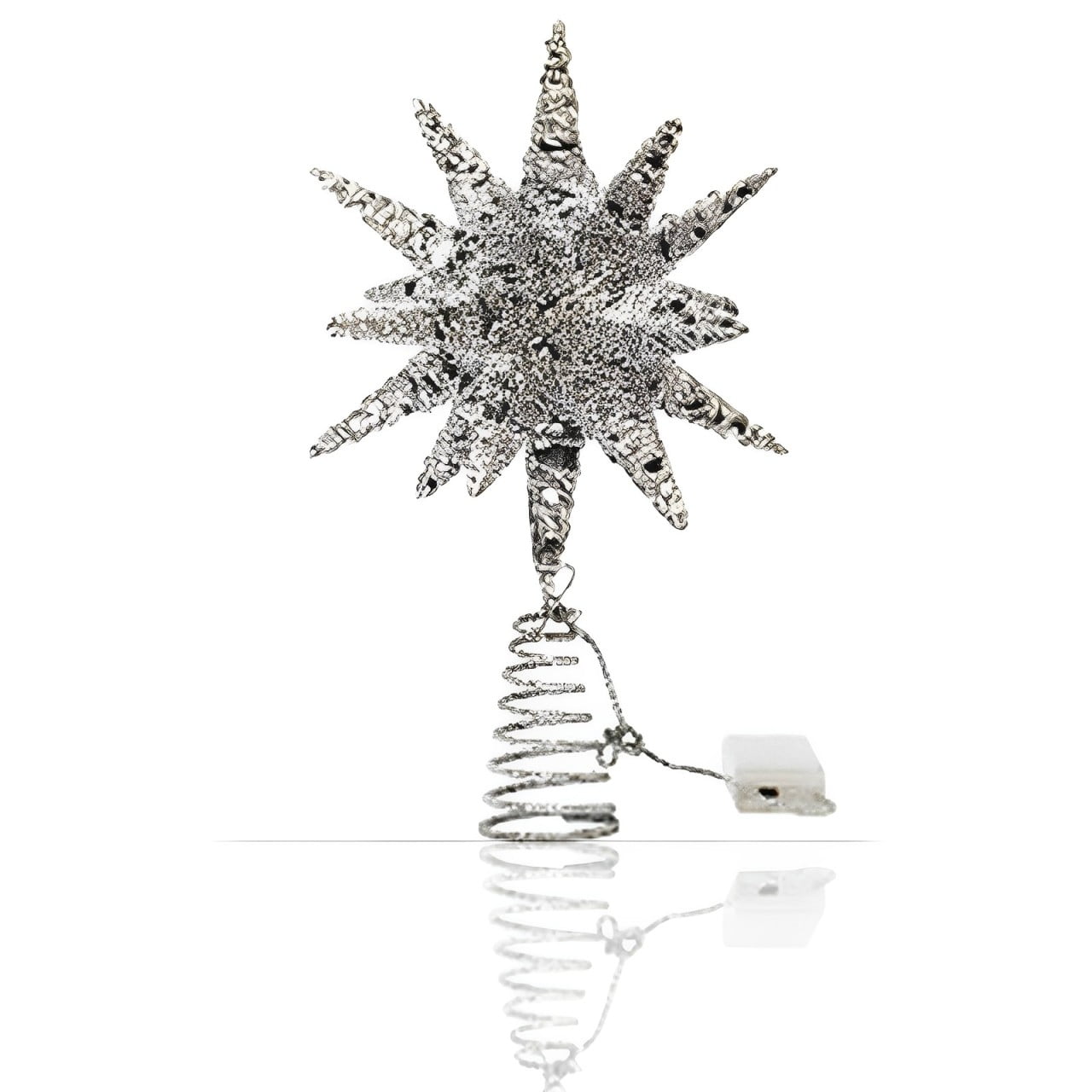 Christmas Tree Topper, LED Lighted Tree Topper, 11.41Inches Double ...