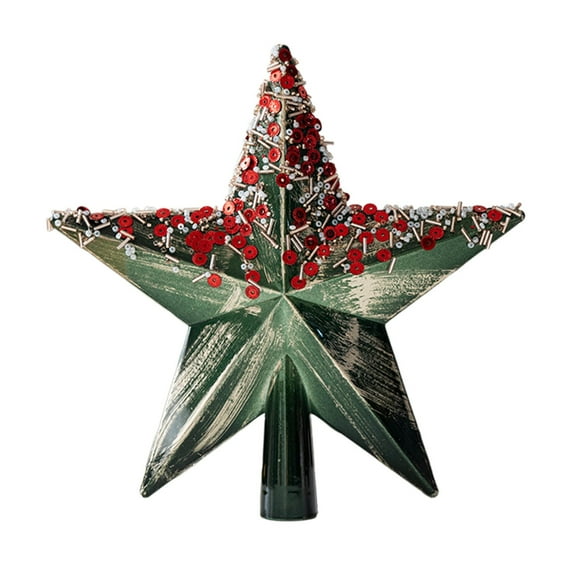 Christmas Tree Topper, Luminous Tree Decoration, Five-Pointed Star Tree ...