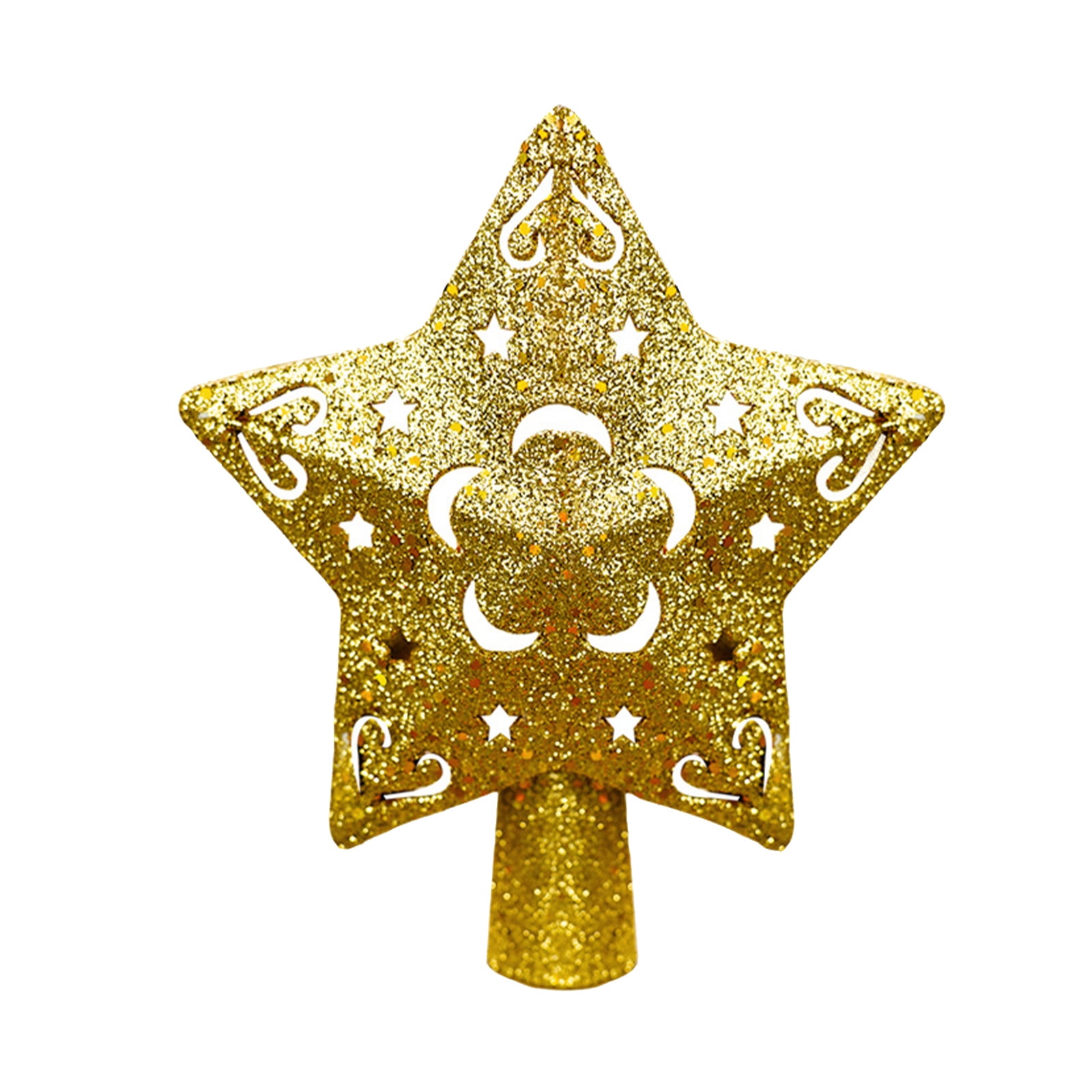 Christmas Tree Topper Projector, 9.6” Snowflake Tree Toppers Lighted ...