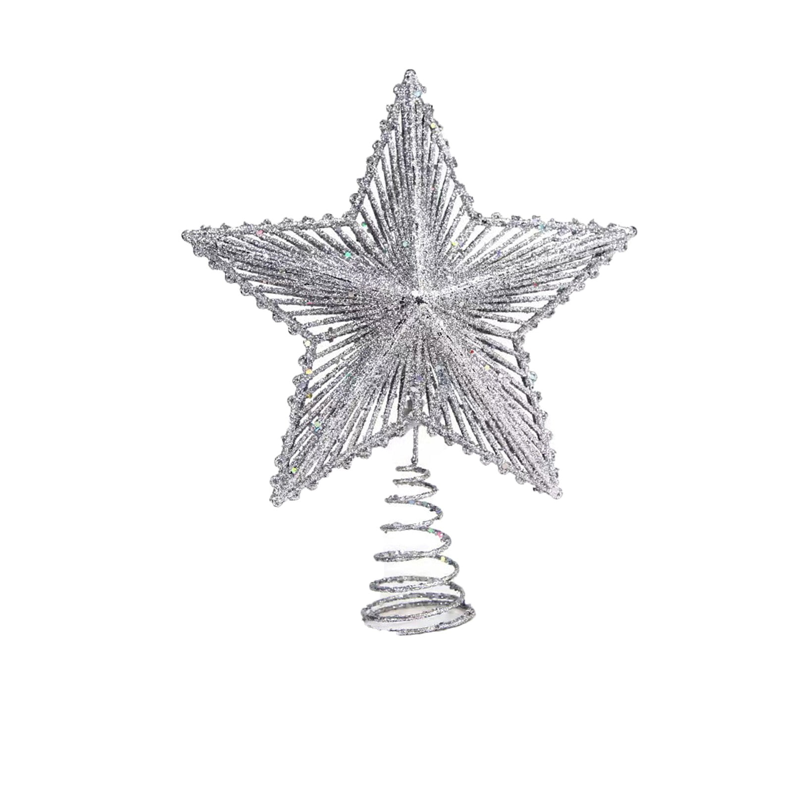 Christmas Tree Topper Star Hollow Out Treetop Xmas Gift DIY Christmas ...