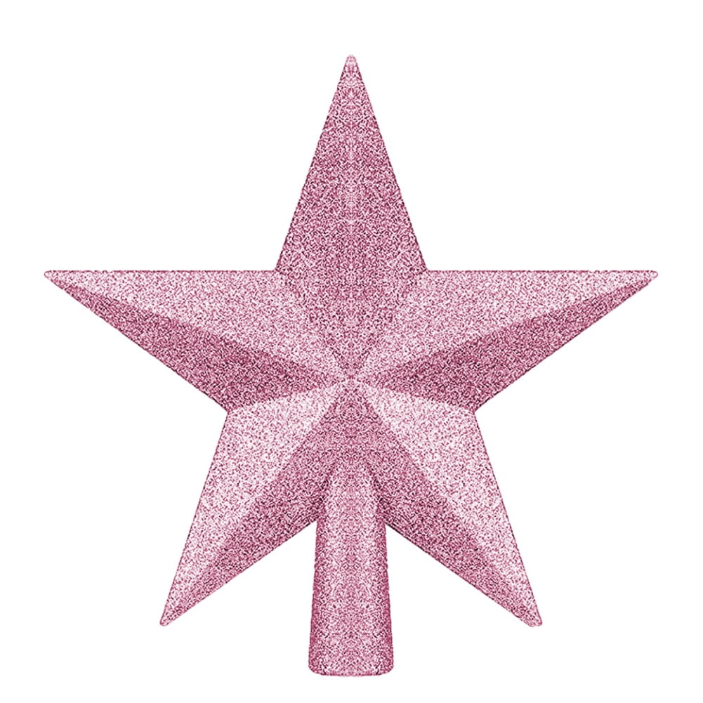LED Light Christmas Tree Topper, Clear Five-Pointed Star, Plug-in for ...
