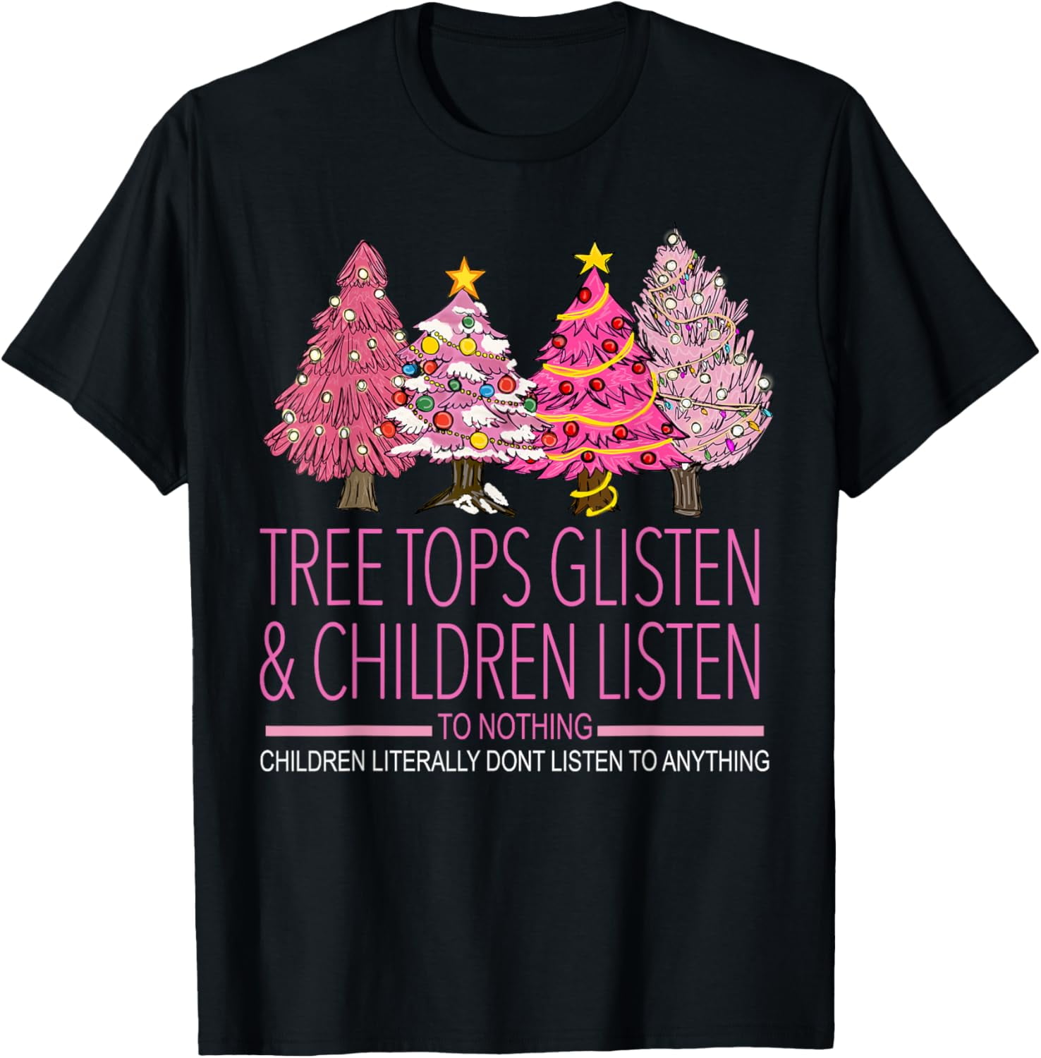 Christmas Tree Tops Glisten And Children Listen To Nothing Funny ...