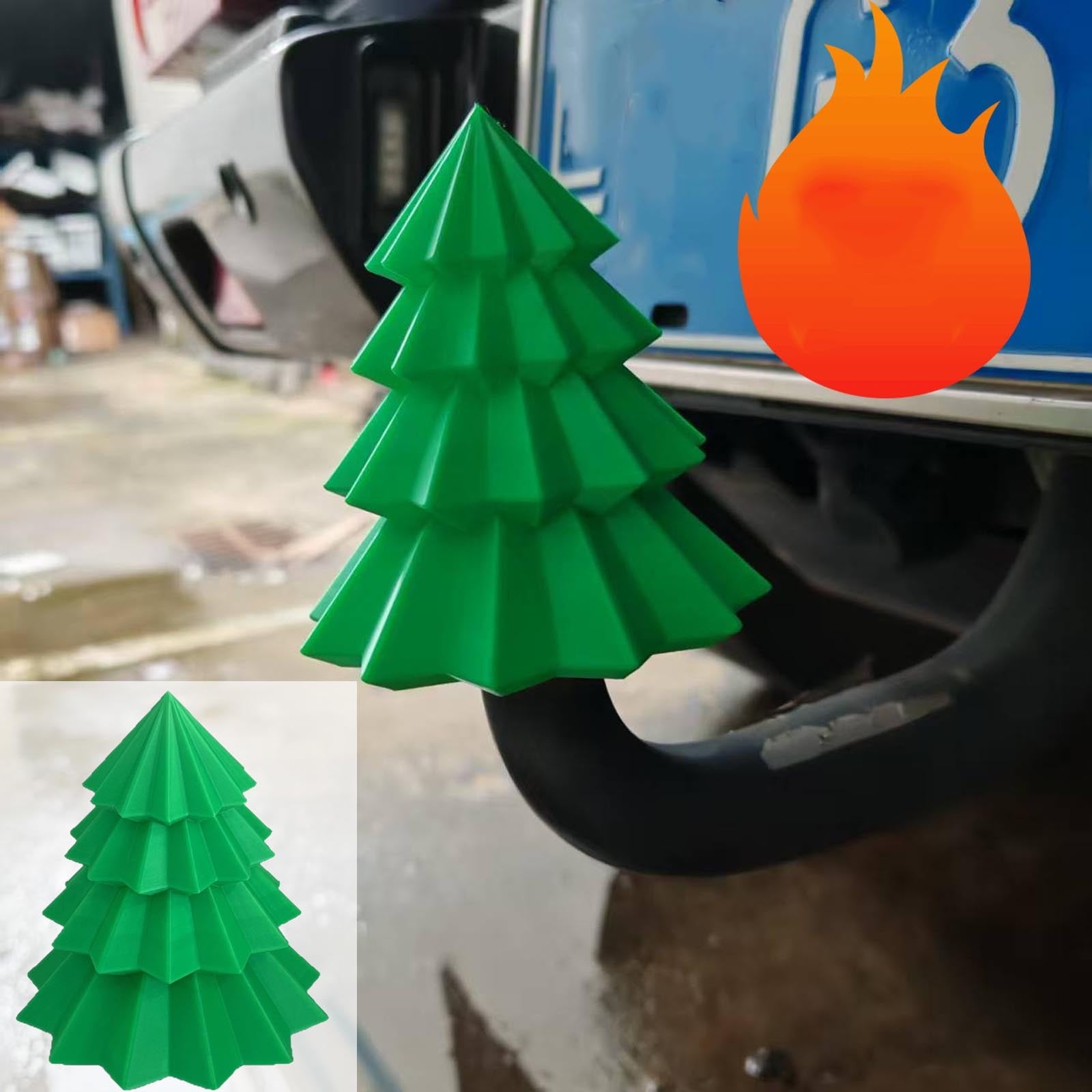 Christmas Tree Trailer Hitch Cover Decoration - Festive Holiday ...