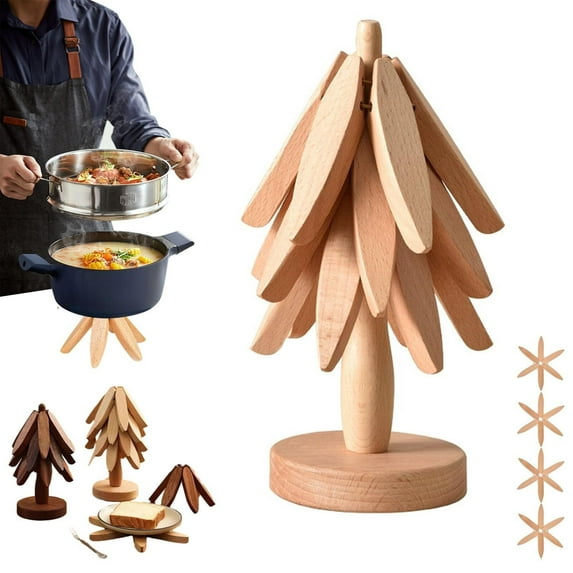 Christmas Tree Trivet, Christmas Tree Trivet Set, Foldable Trees Shape ...