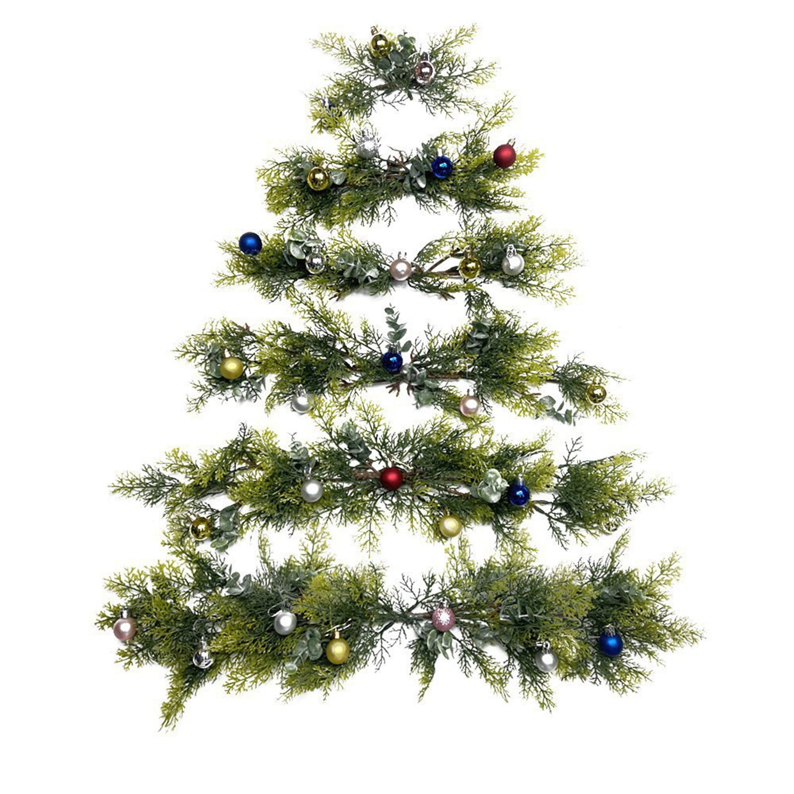 Christmas Tree Wall Decoration, Space Saving Christmas Tree, Three ...