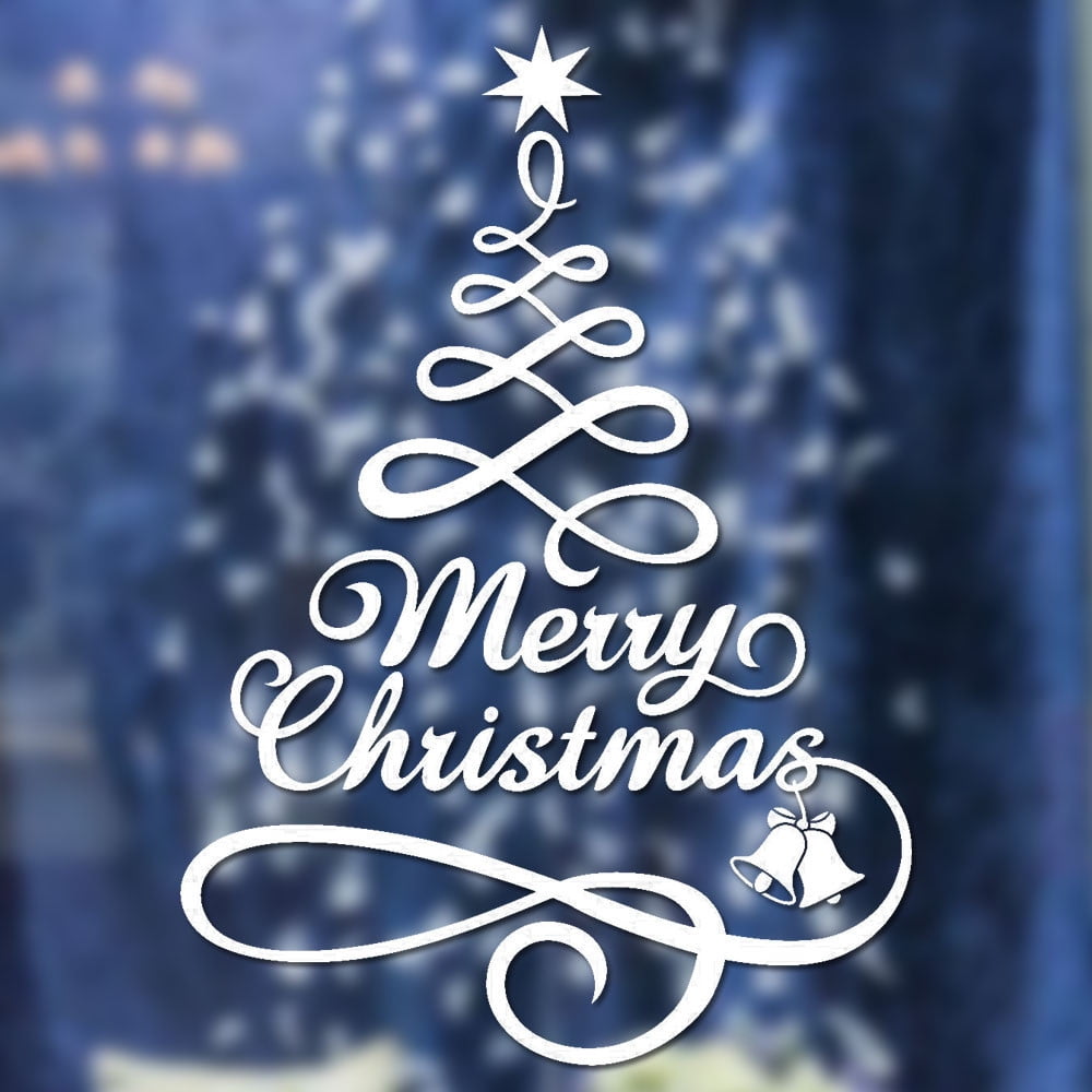 Christmas Tree Window Vinyl Wall Stickers Home Decorations Gifts ...