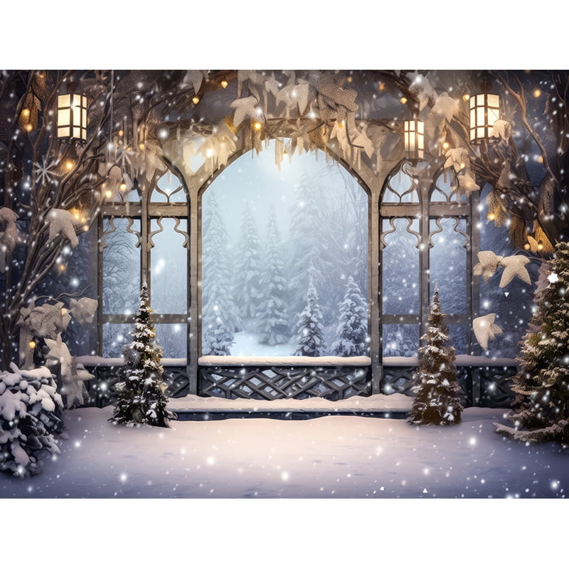 Christmas Tree With Gift Boxes Photography Backdrops Winter Decorations ...