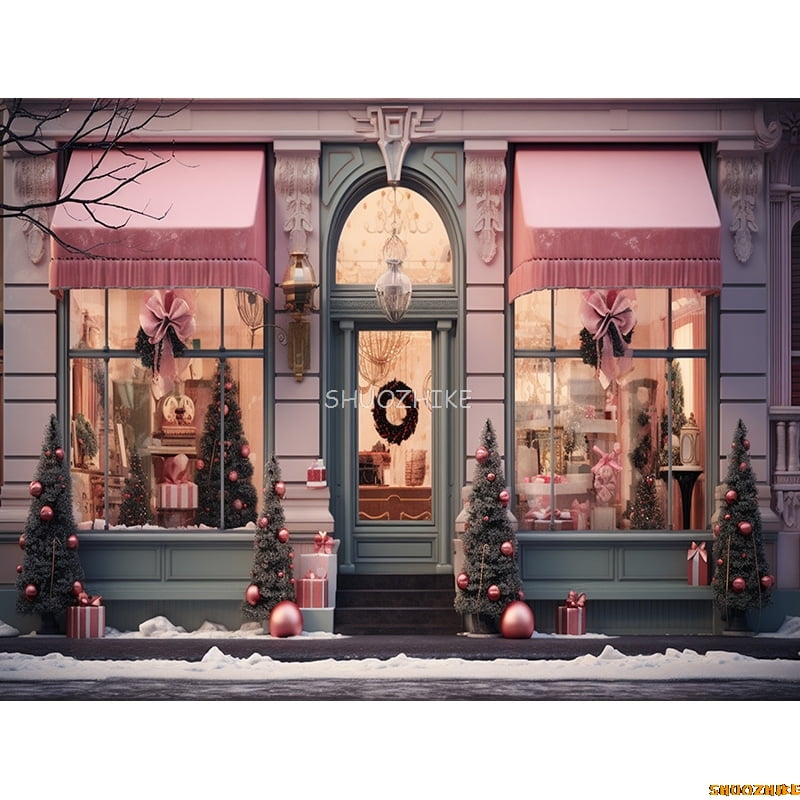 Christmas Tree With Gift Boxes Photography Backdrops Winter Snow ...