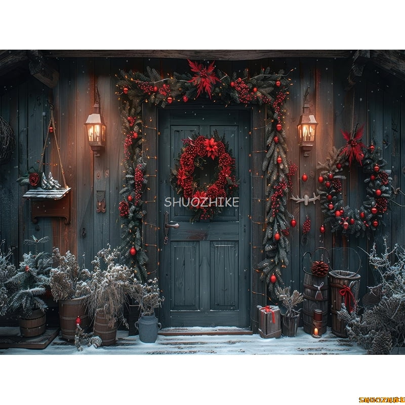 Christmas Tree With Gift Boxes Photography Backdrops Winter Snow ...