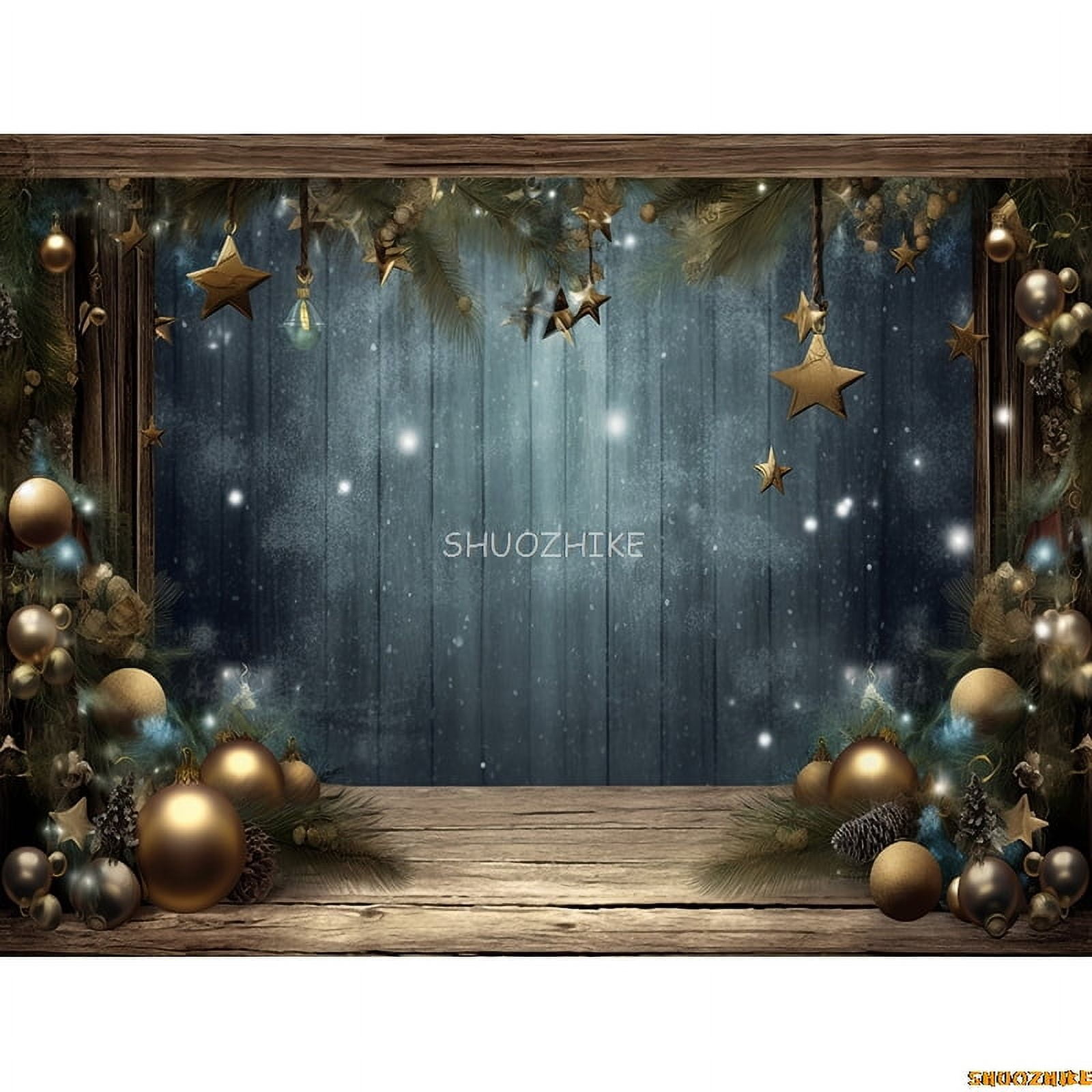 Christmas Tree With Gift Boxes Photography Backdrops Winter Snow ...