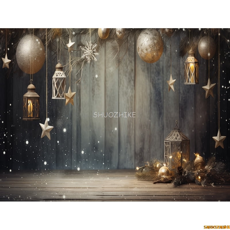 Christmas Tree With Gift Boxes Photography Backdrops Winter Snow ...