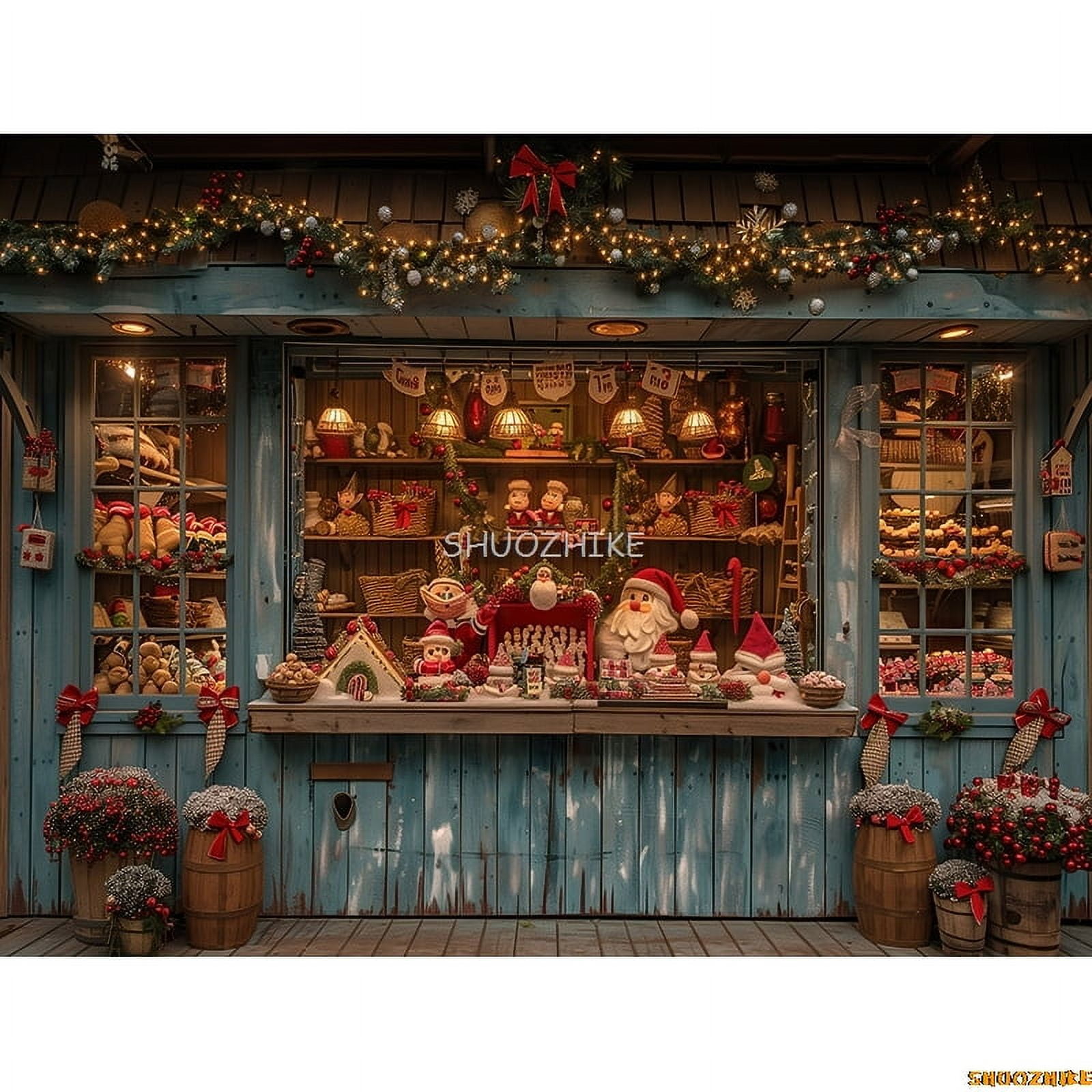 Christmas Tree With Gift Boxes Photography Backdrops Winter Snow ...