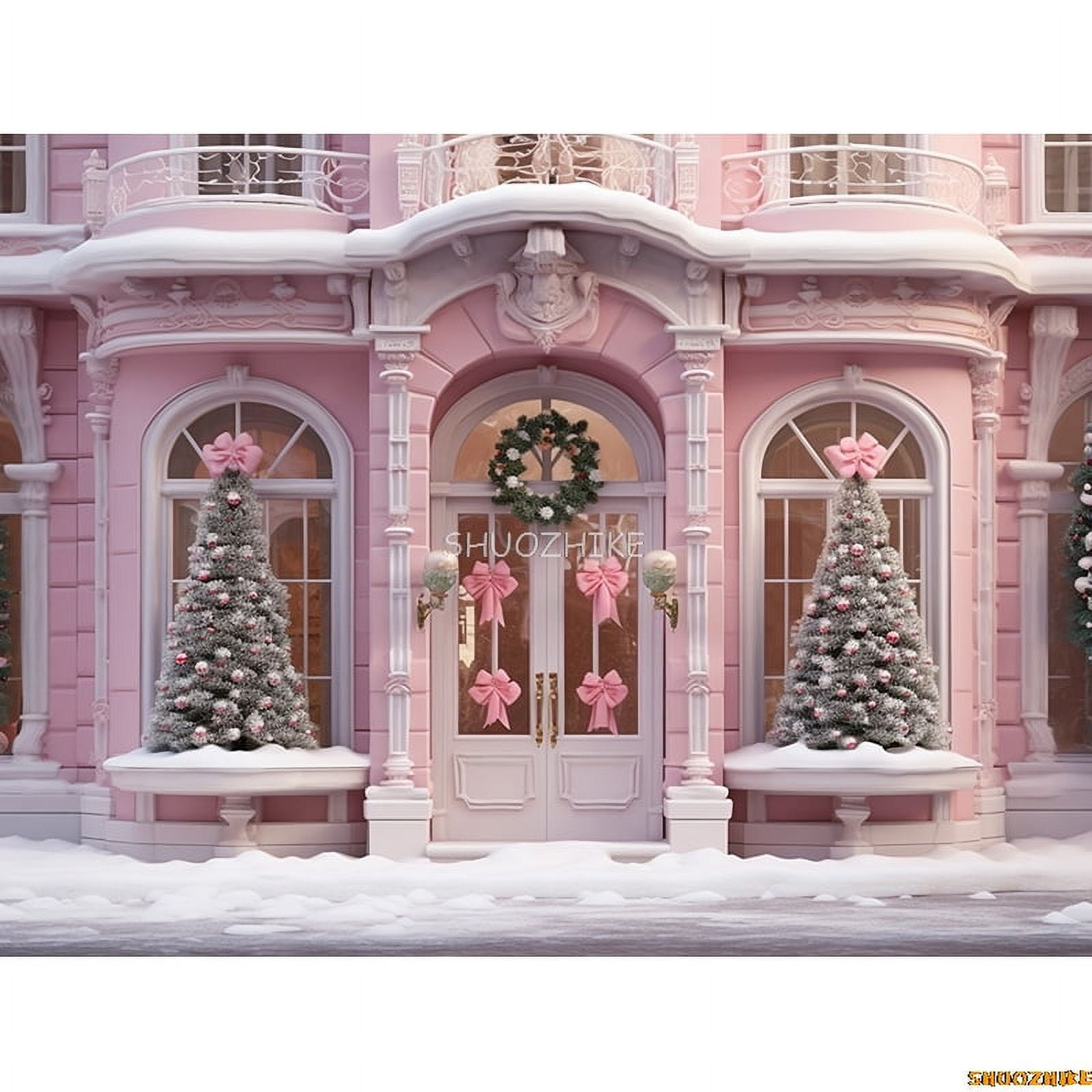 Christmas Tree With Gift Boxes Photography Backdrops Winter Snow ...