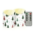 Christmas Tree and Deer Flameless Candles 2 PCS with Remote Realistic ...