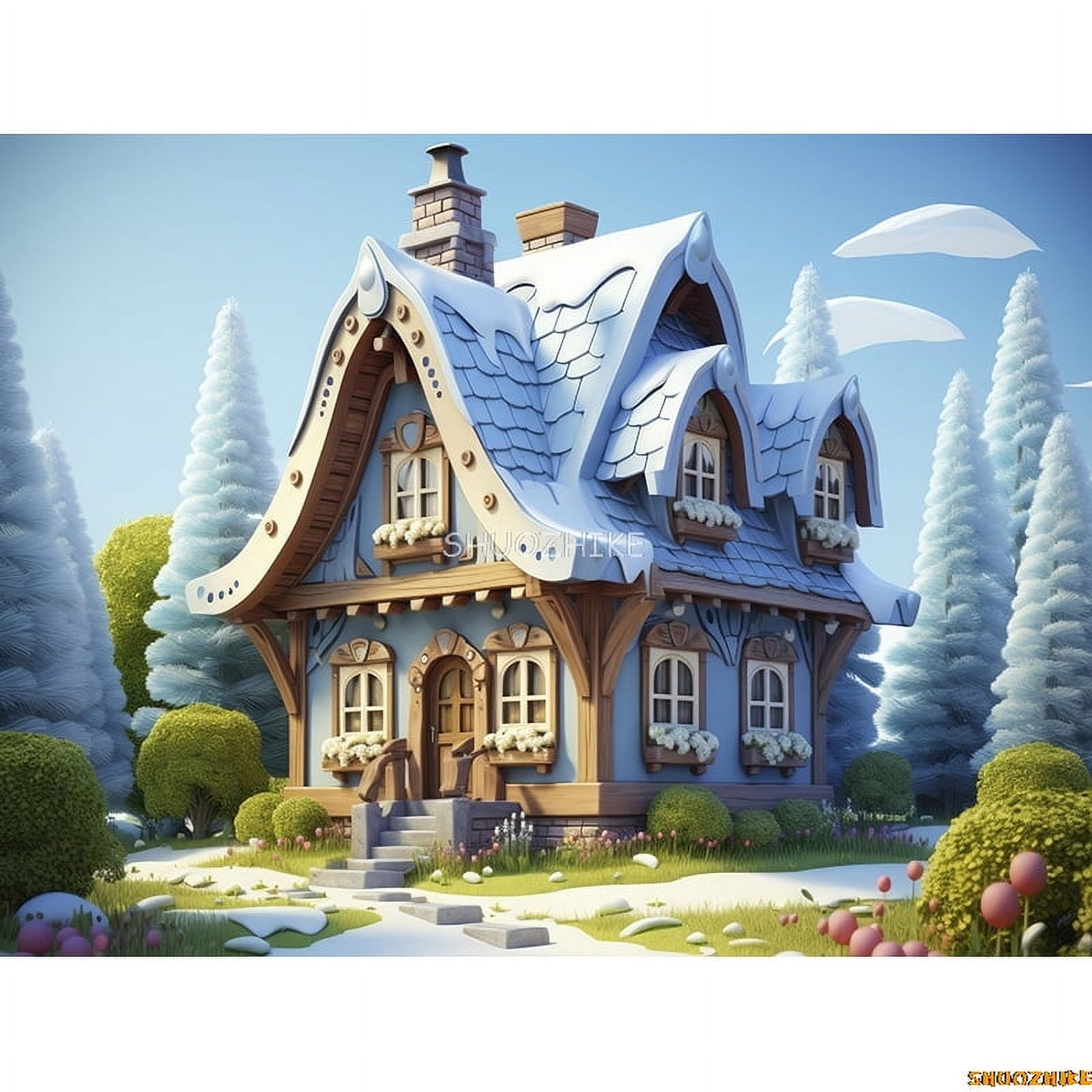 Christmas Tree ration Living Room Photography Backdrops Welcome New ...