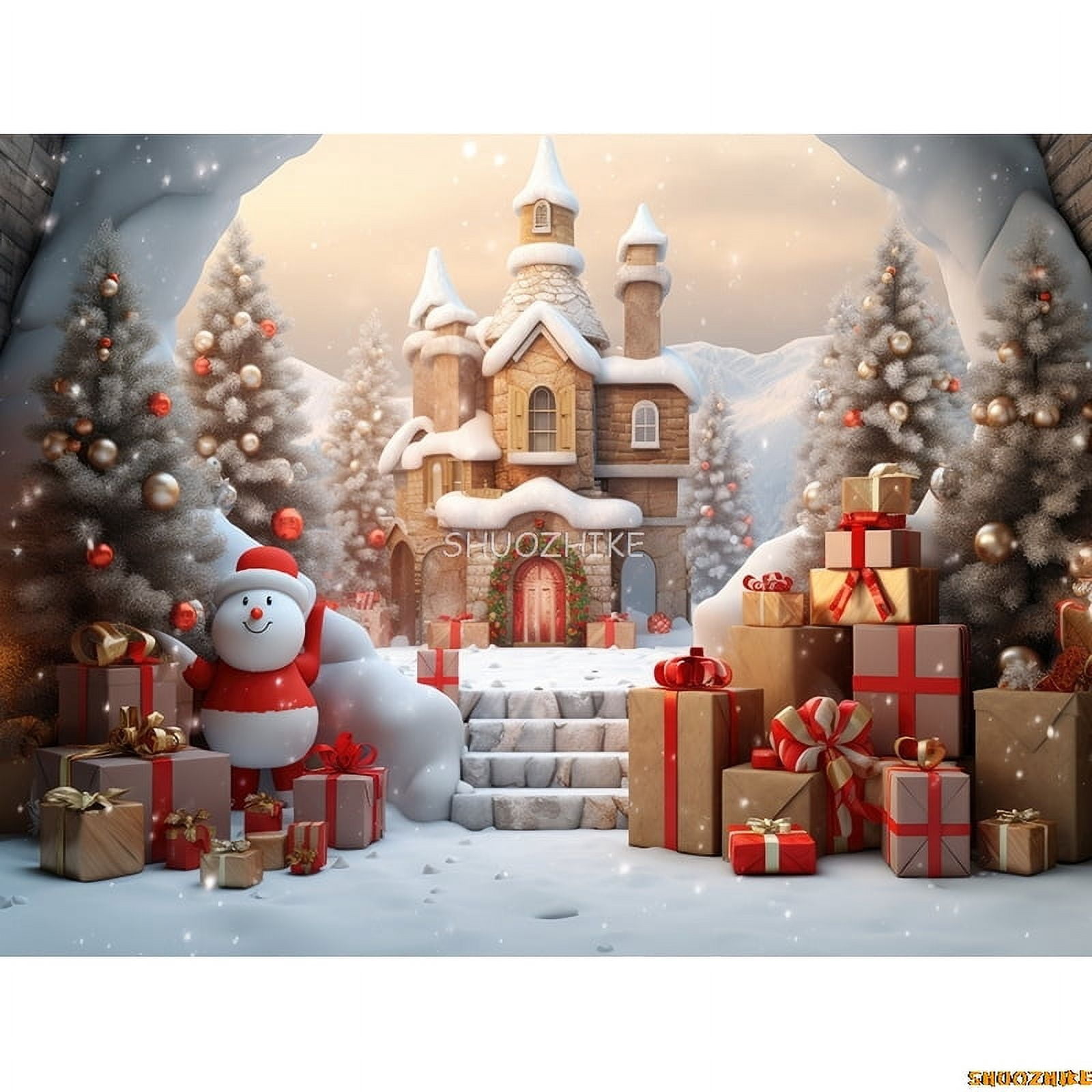 Christmas Tree ration Living Room Photography Backdrops Welcome New ...