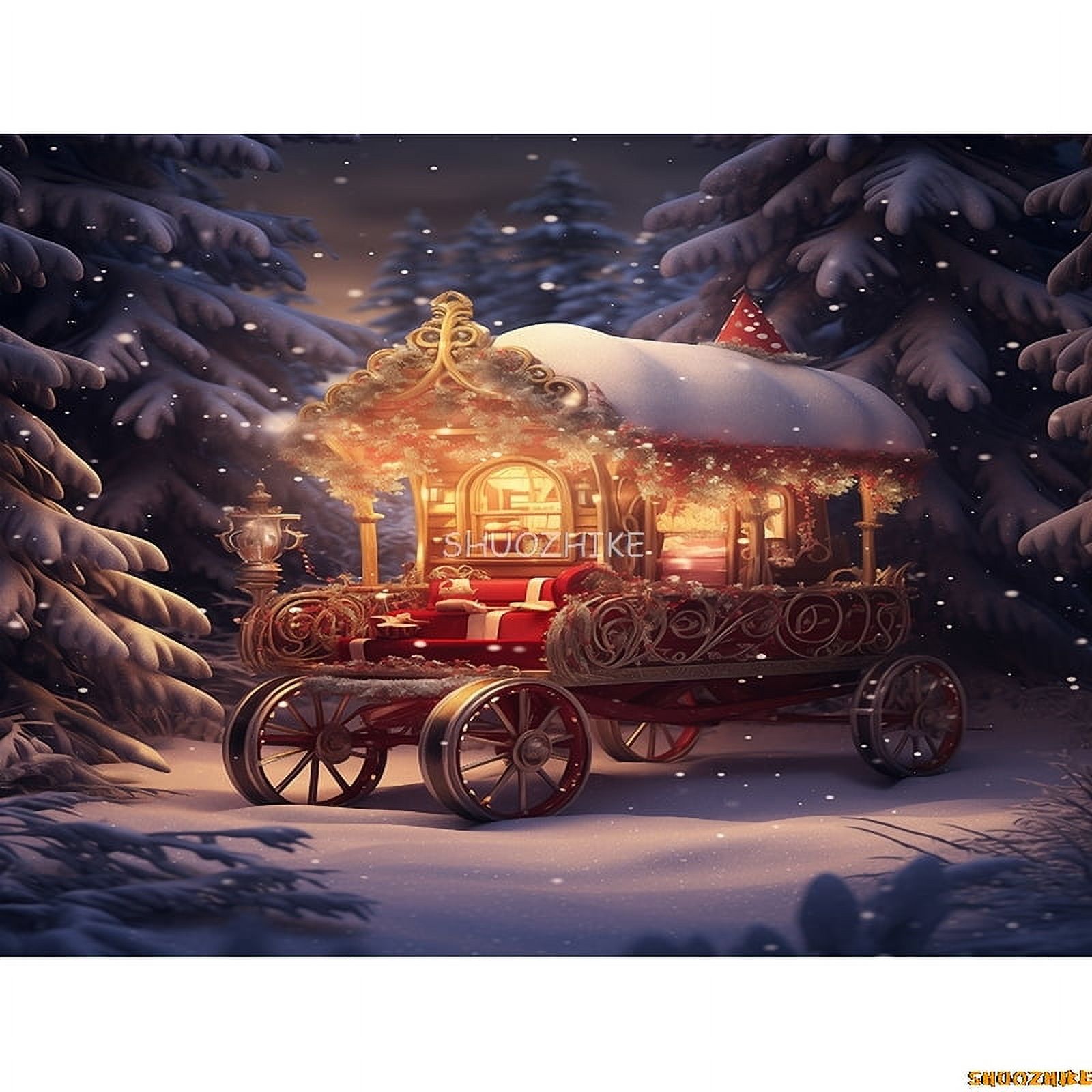 Christmas Tree ration Living Room Photography Backdrops Welcome New ...