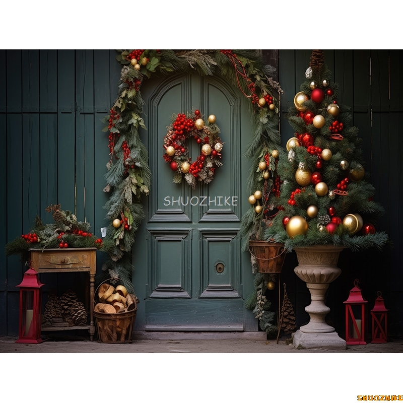 Christmas Tree ration Living Room Photography Backdrops Welcome New ...