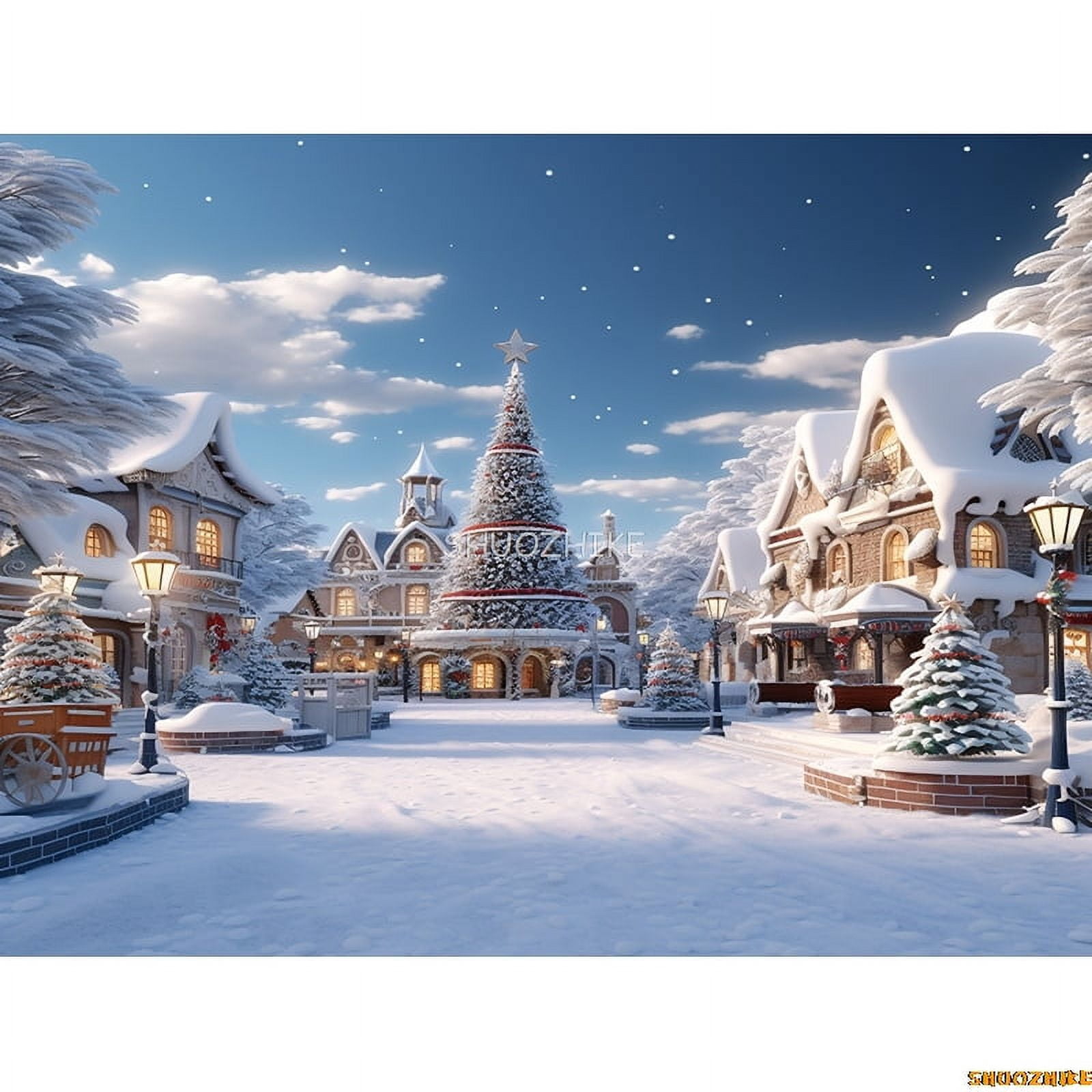 Christmas Tree ration Living Room Photography Backdrops Welcome New ...