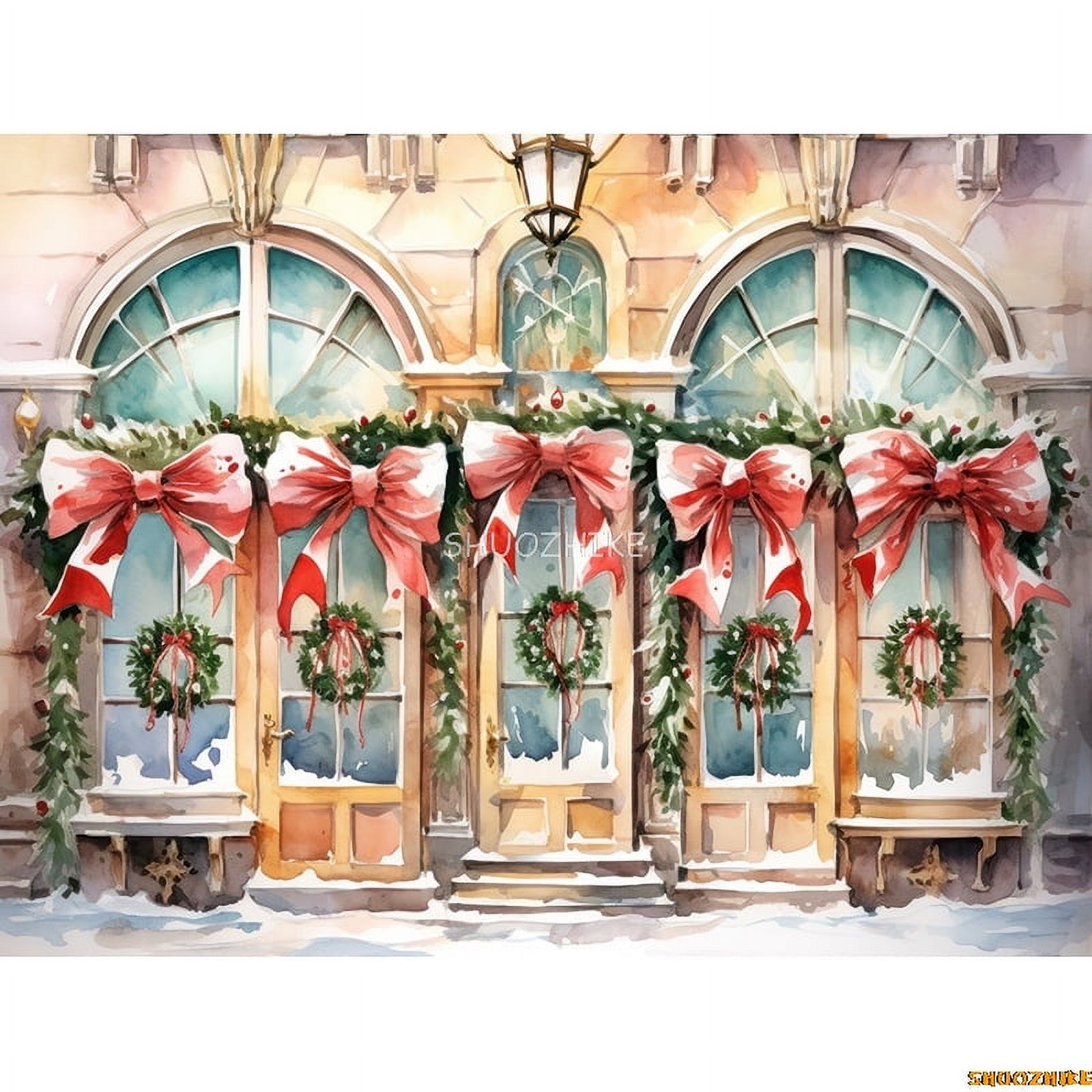 Christmas Tree ration Living Room Photography Backdrops Welcome New ...