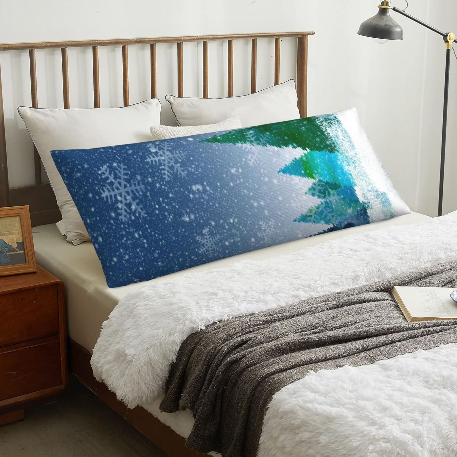 Christmas Trees (2) Body Pillow Cover, Printing Cooling Body Pillow ...