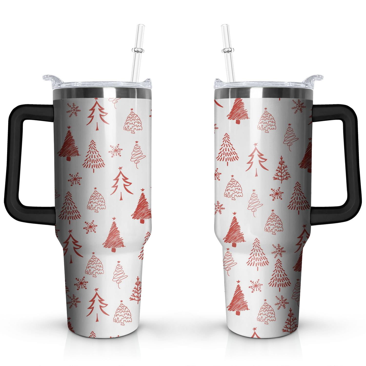Christmas Trees 40oz Stainless Steel Vacuum Insulated Tumbler with Lid ...