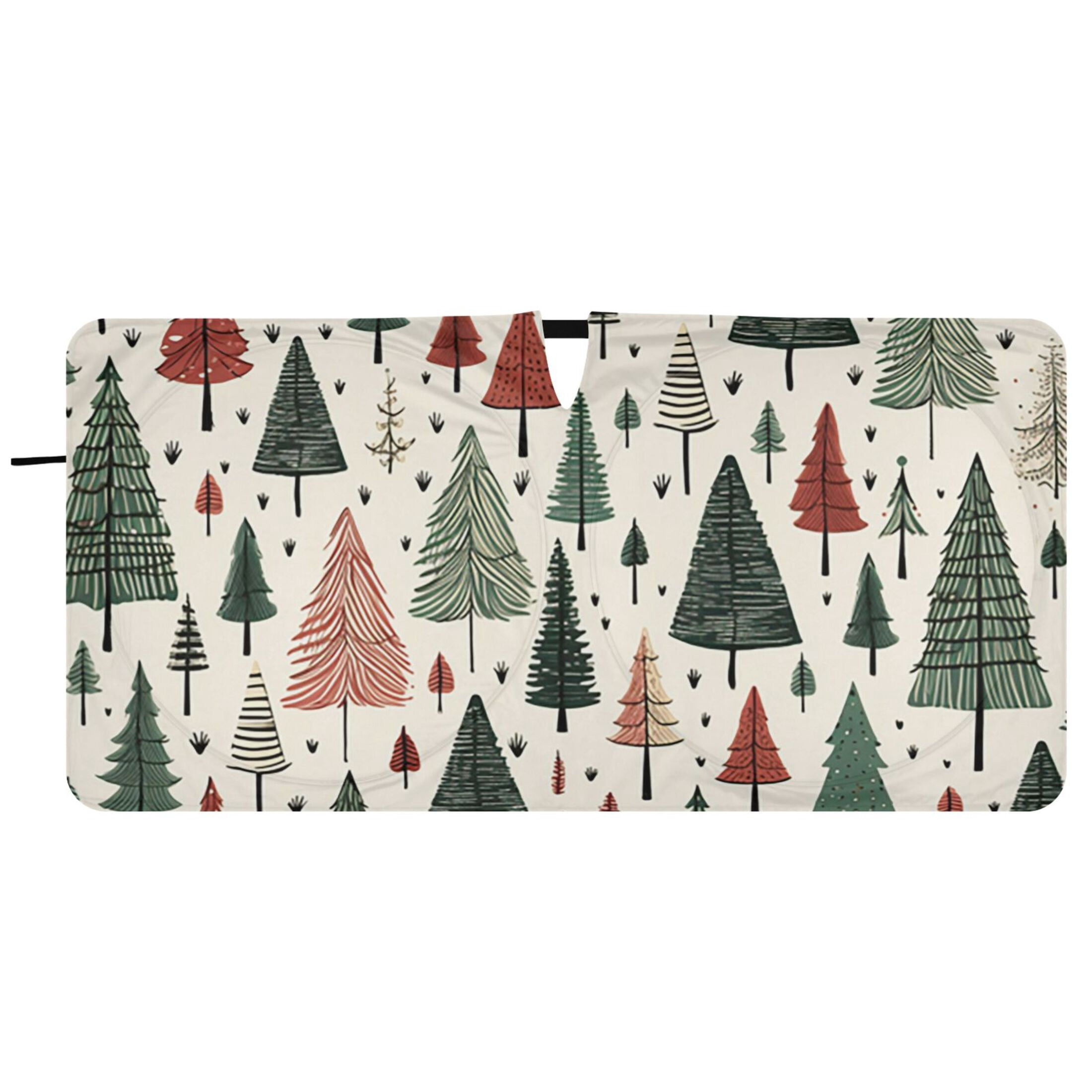 Christmas Trees Car Windshield Sun Shade Foldable Front Window Shades ...