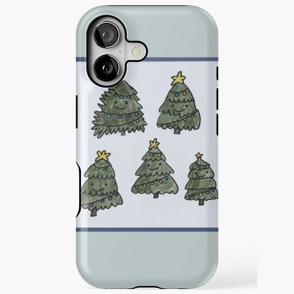 Christmas Trees Dancing Round Festive Holiday Art Case with iPhone 17 ...