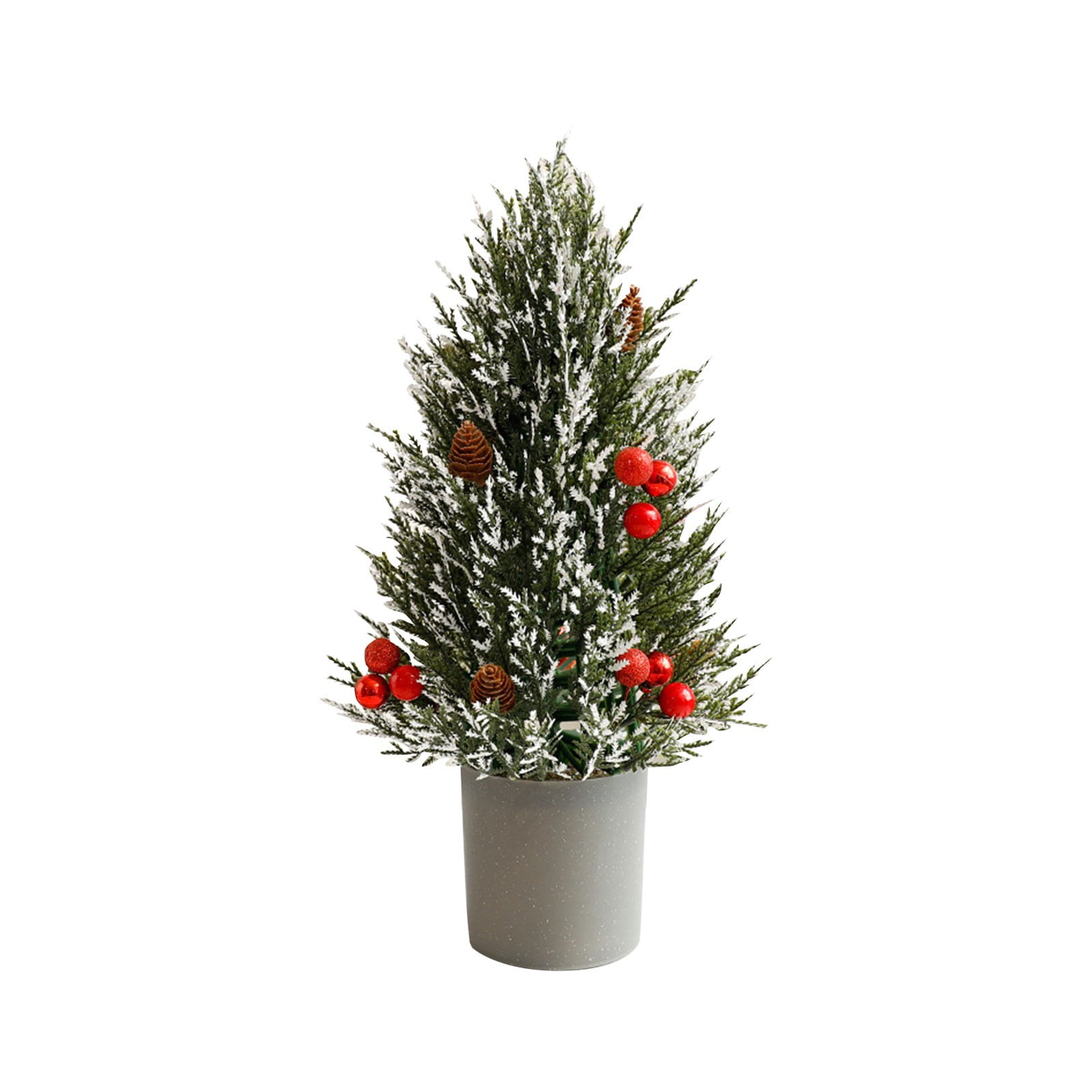 Christmas Trees Decor Christmas Red Fruit Plastic Basin Christmas Tree ...
