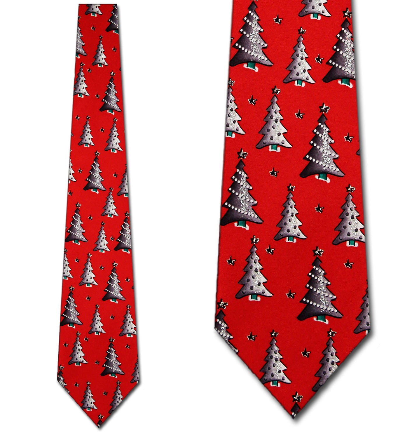 Christmas Trees (Red) Necktie Mens Tie - Walmart.com