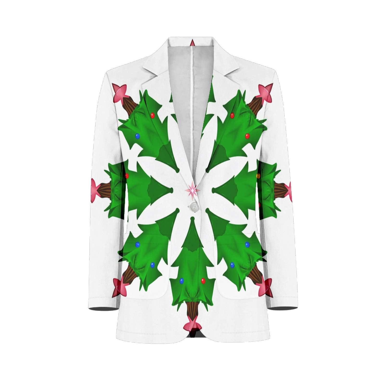 Christmas Trees Shaped Snowflake Design Mens Suits Shawl Collar Slim ...