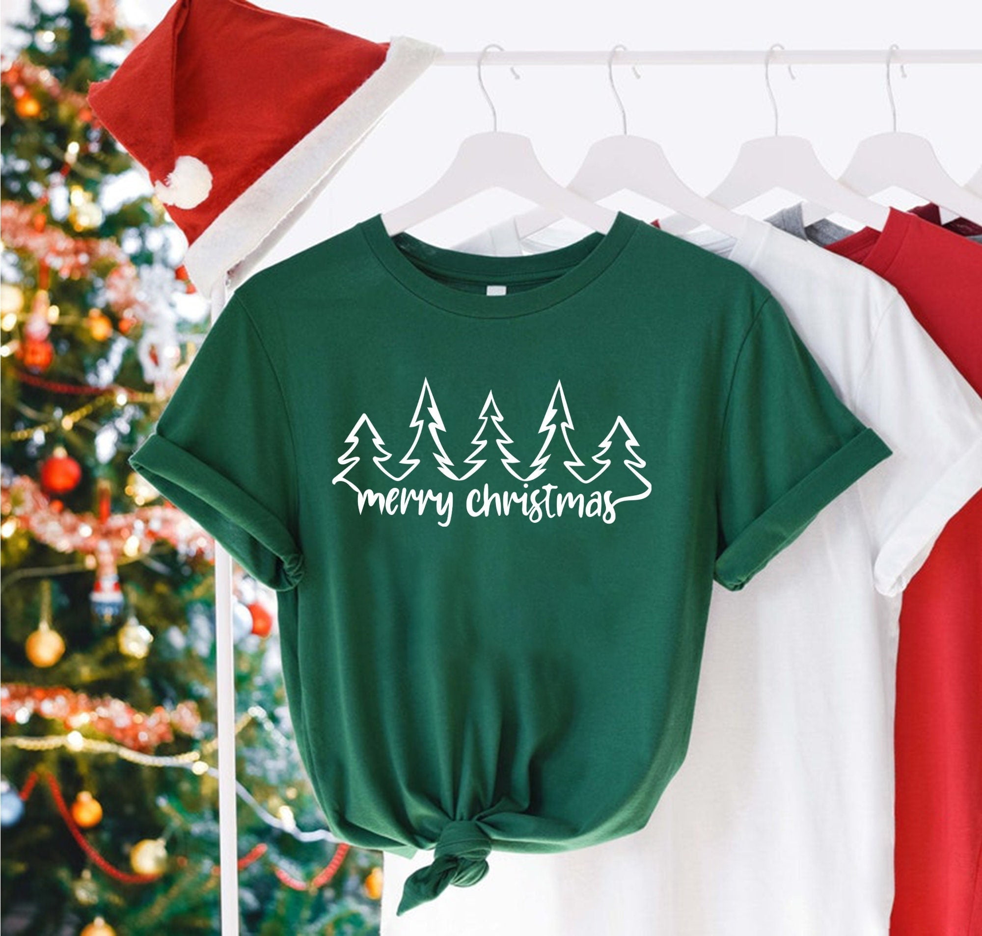 Christmas Trees Shirt, Christmas Shirts For Women, Christmas Tee ...