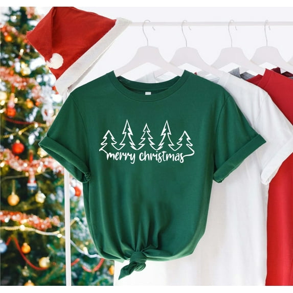 Christmas Trees Shirt, Christmas Shirts For Women, Christmas Tee ...