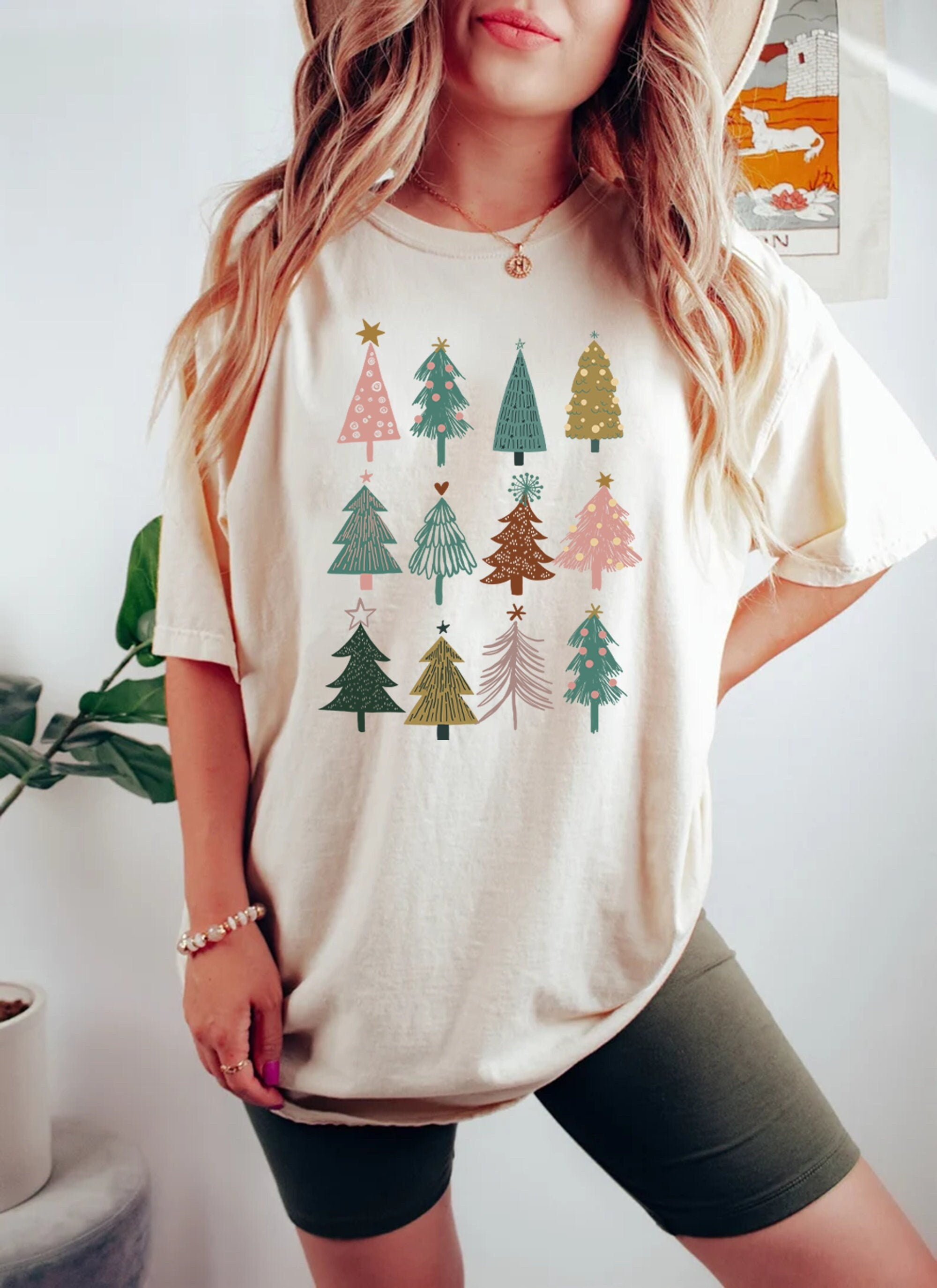 Christmas Trees Shirt, Christmas Shirts for Women, Christmas Tee, Merry ...