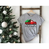 Christmas Trees Truck Shirt, Christmas T-shirt, Christmas Family,Red ...