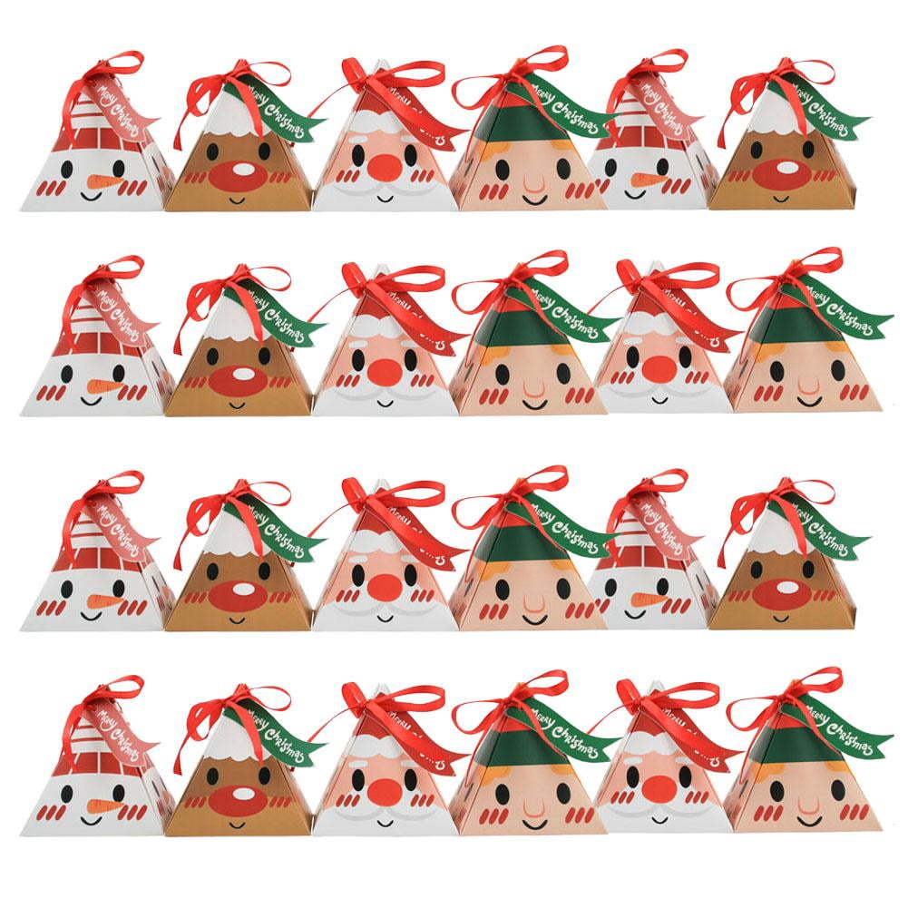 Christmas Triangle Gift Box Set, Christmas Candy Box, Treat Gift Boxes ...
