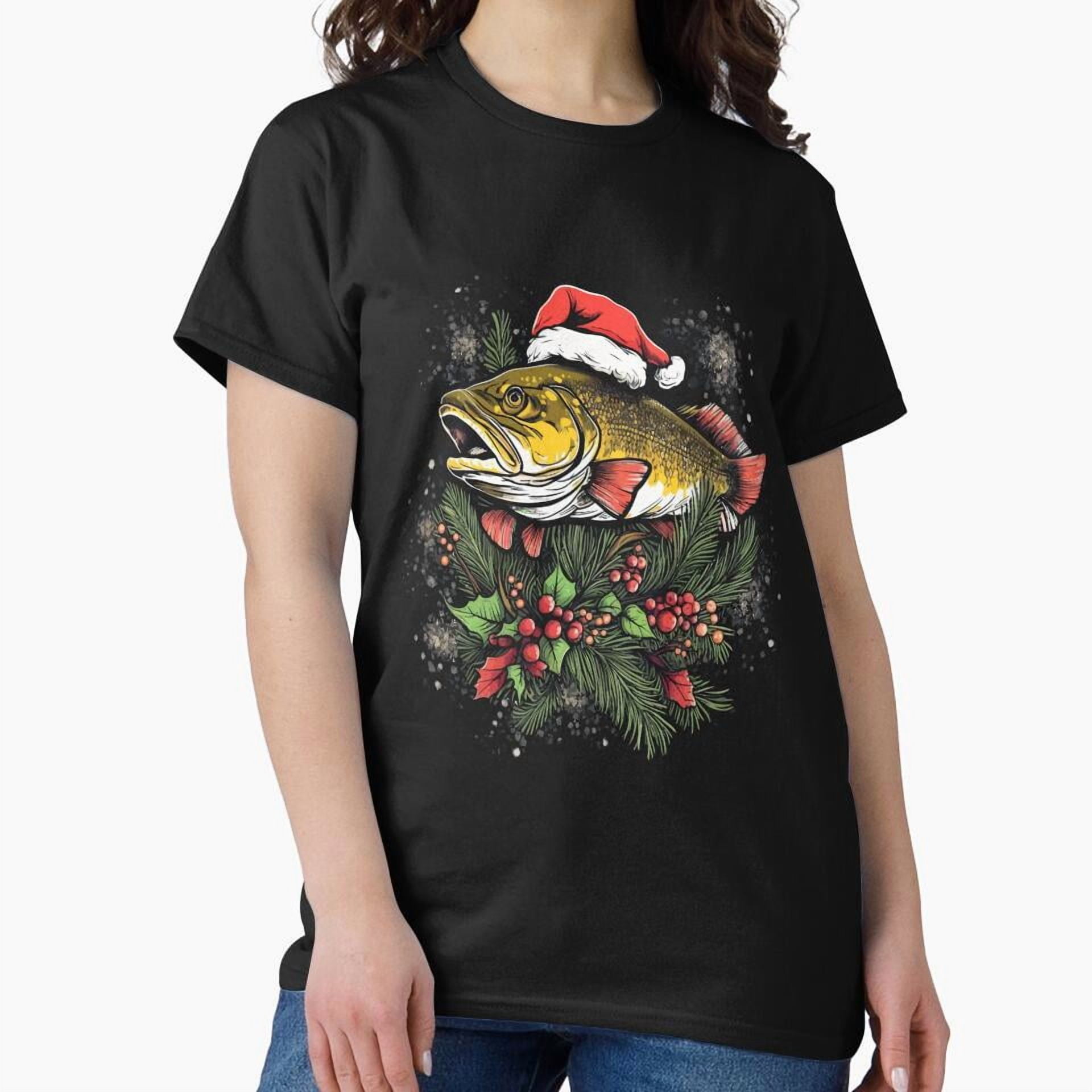 Christmas Trout Funny Fishing Pun For A Fisherman Angler Holiday Gift ...