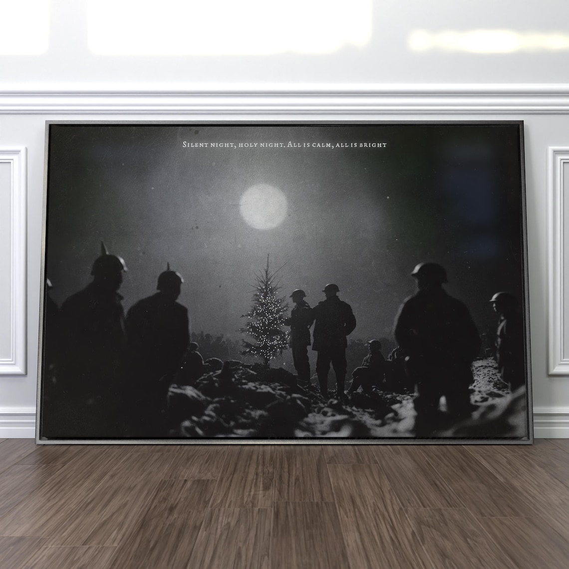 Christmas Truce 1914 Art Print: Ww1 Silent Night, Historical Peace ...
