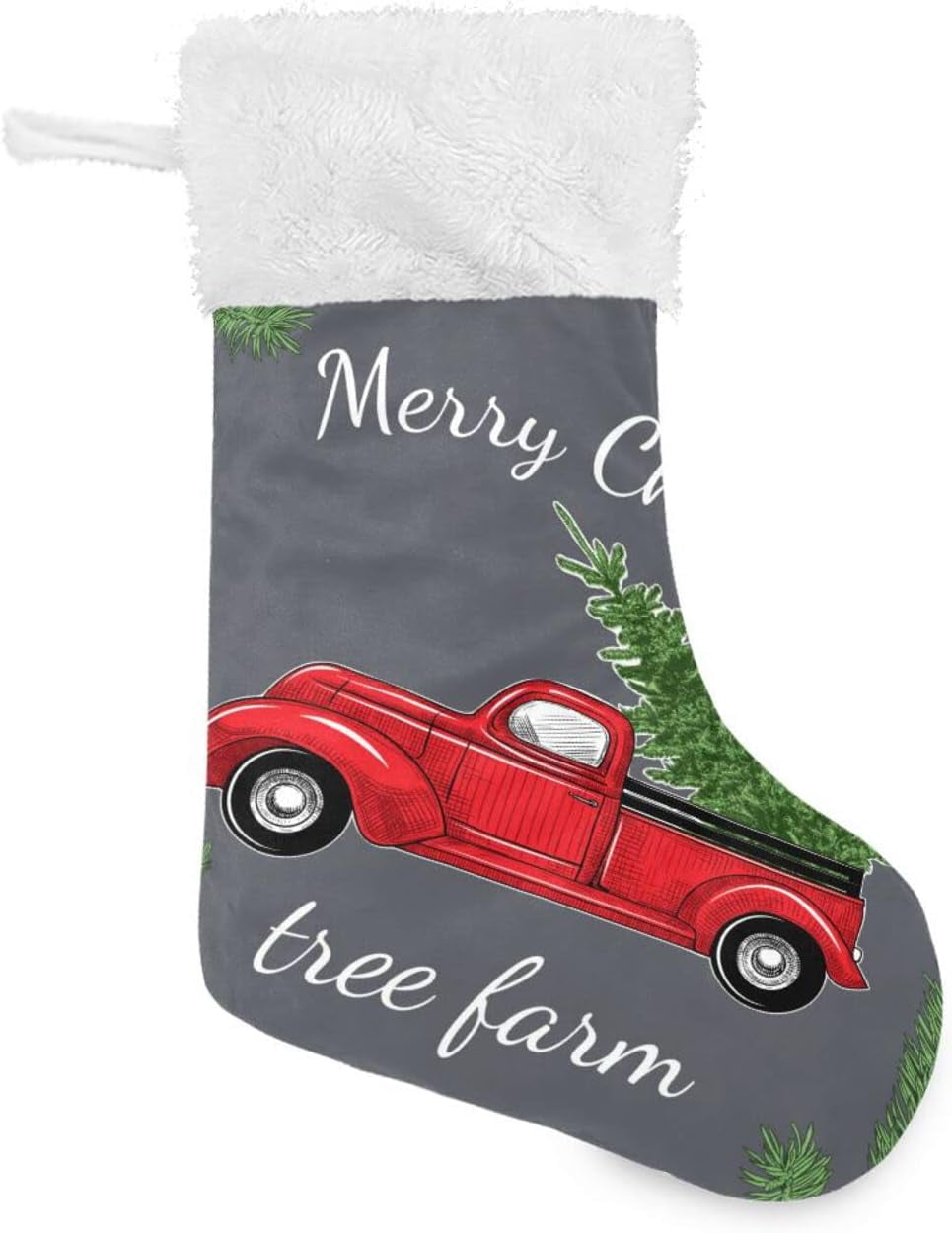 Christmas Truck Christmas Stockings Fir Branches Cones Xmas ...