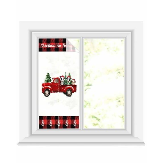 Christmas Truck Window Privacy Film Stained Glass Window Film ...