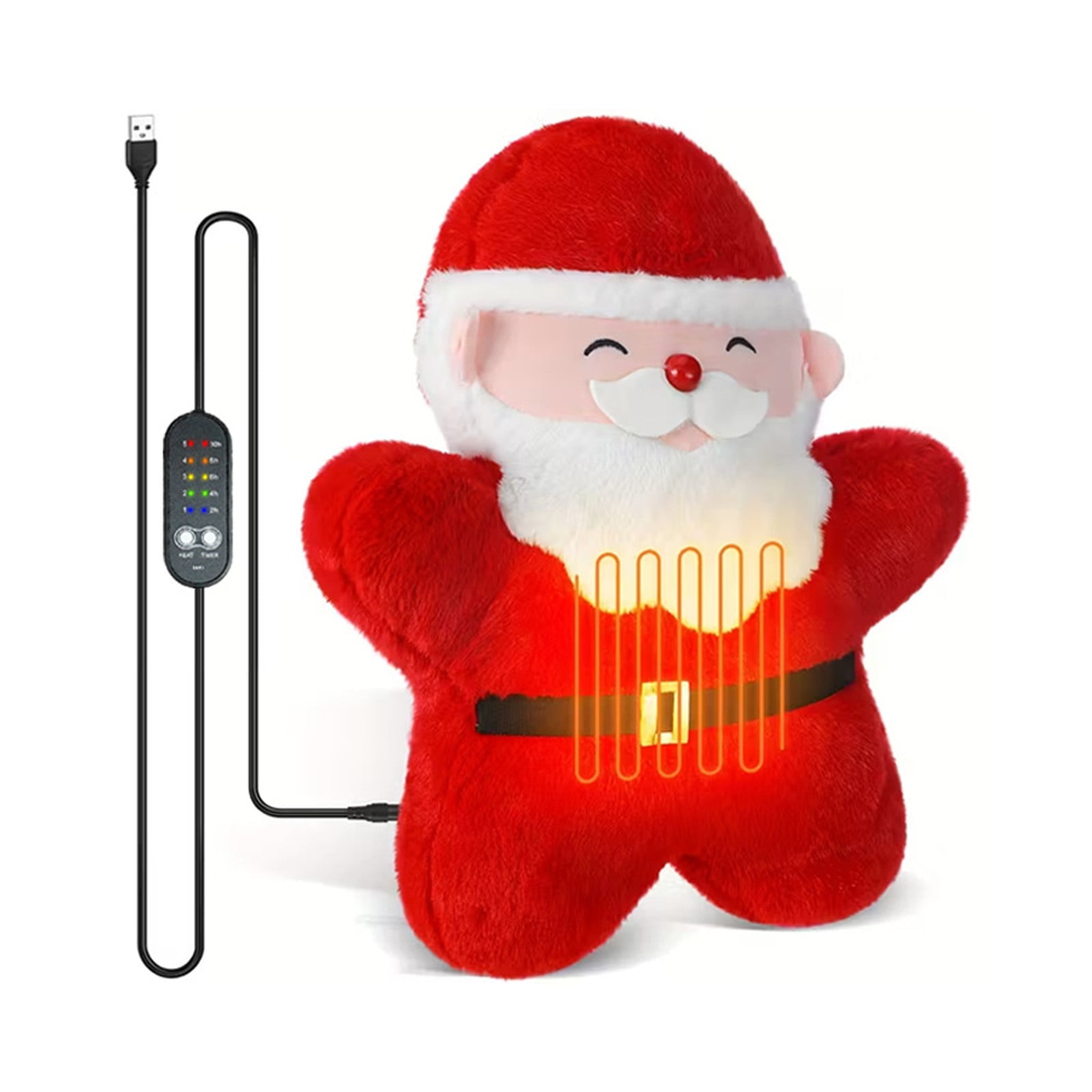 Christmas USB Powered Heating Santa Doll with Adjustable Timer and ...