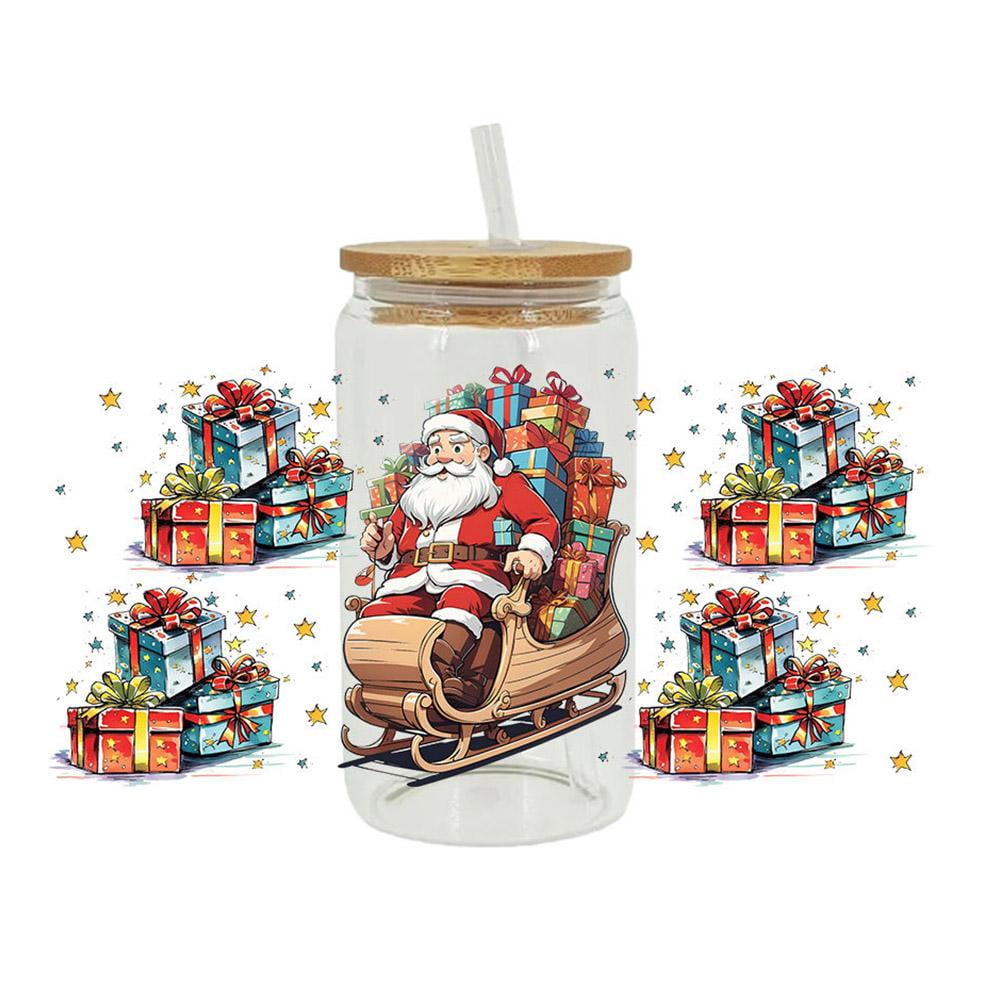 Christmas UV Transfer Sticker Glass Crystal Sticker 23cmX11cm - Walmart.com